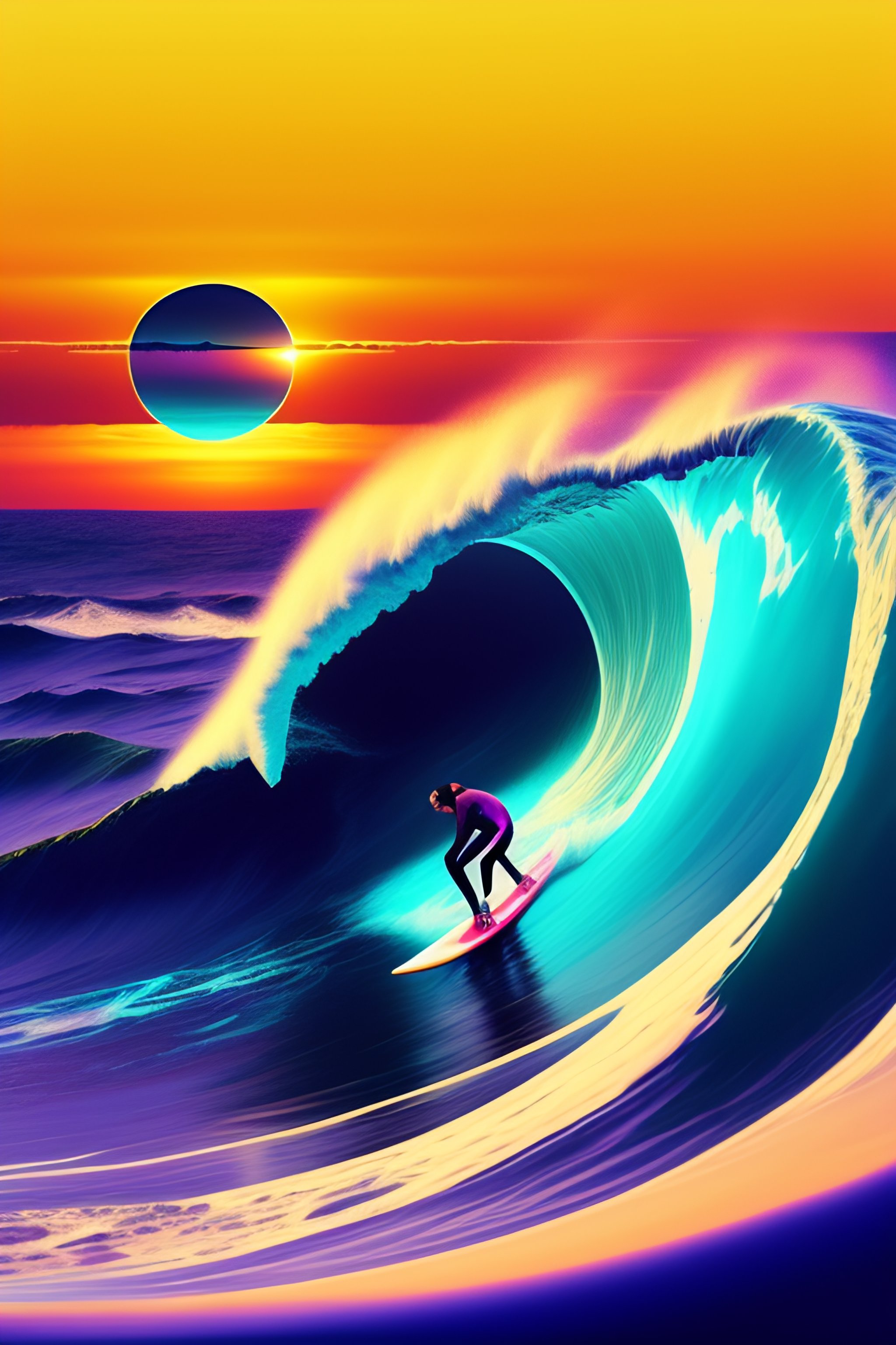 Lexica - Surf surfer vague vortex psychedelic death skull radiation ...