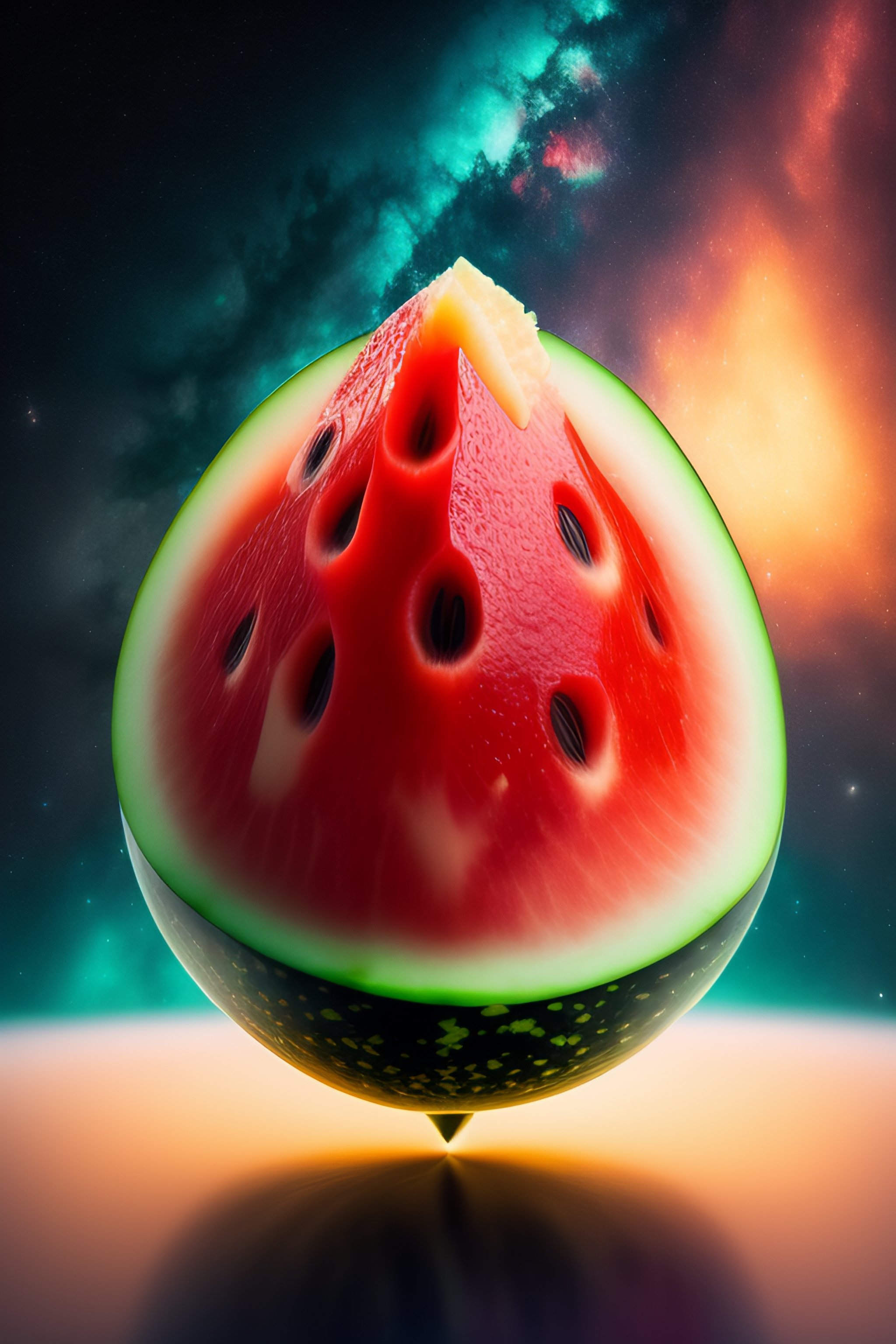 Lexica - Watermelon in space