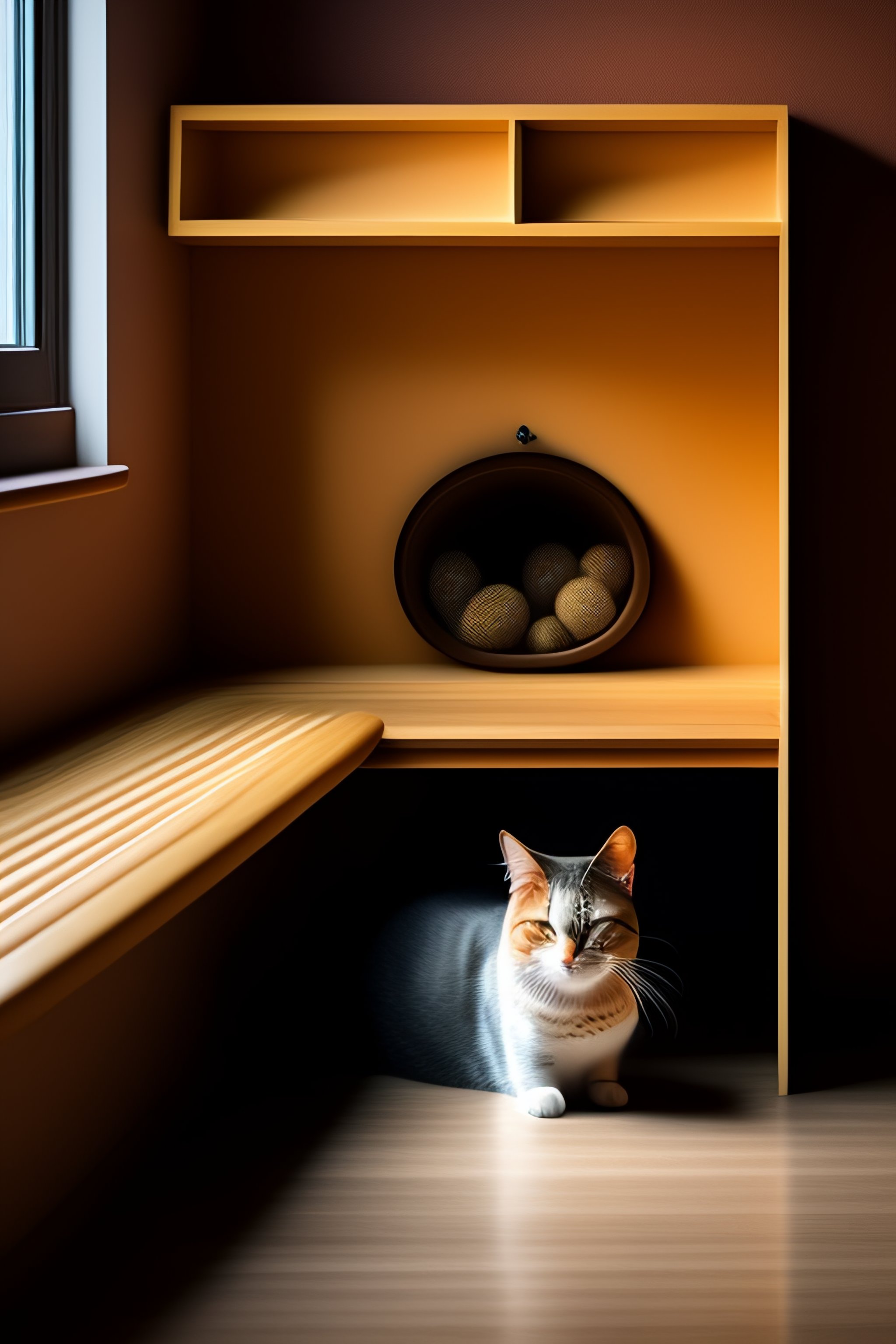 Lexica - A cat with booths