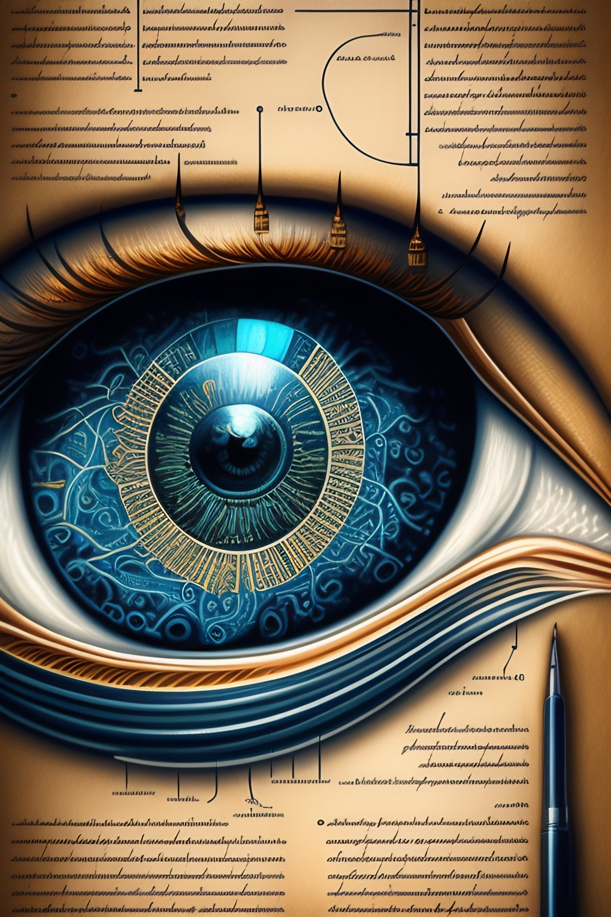 Lexica - Anatomical diagram of the human eye, schematic, technical ...