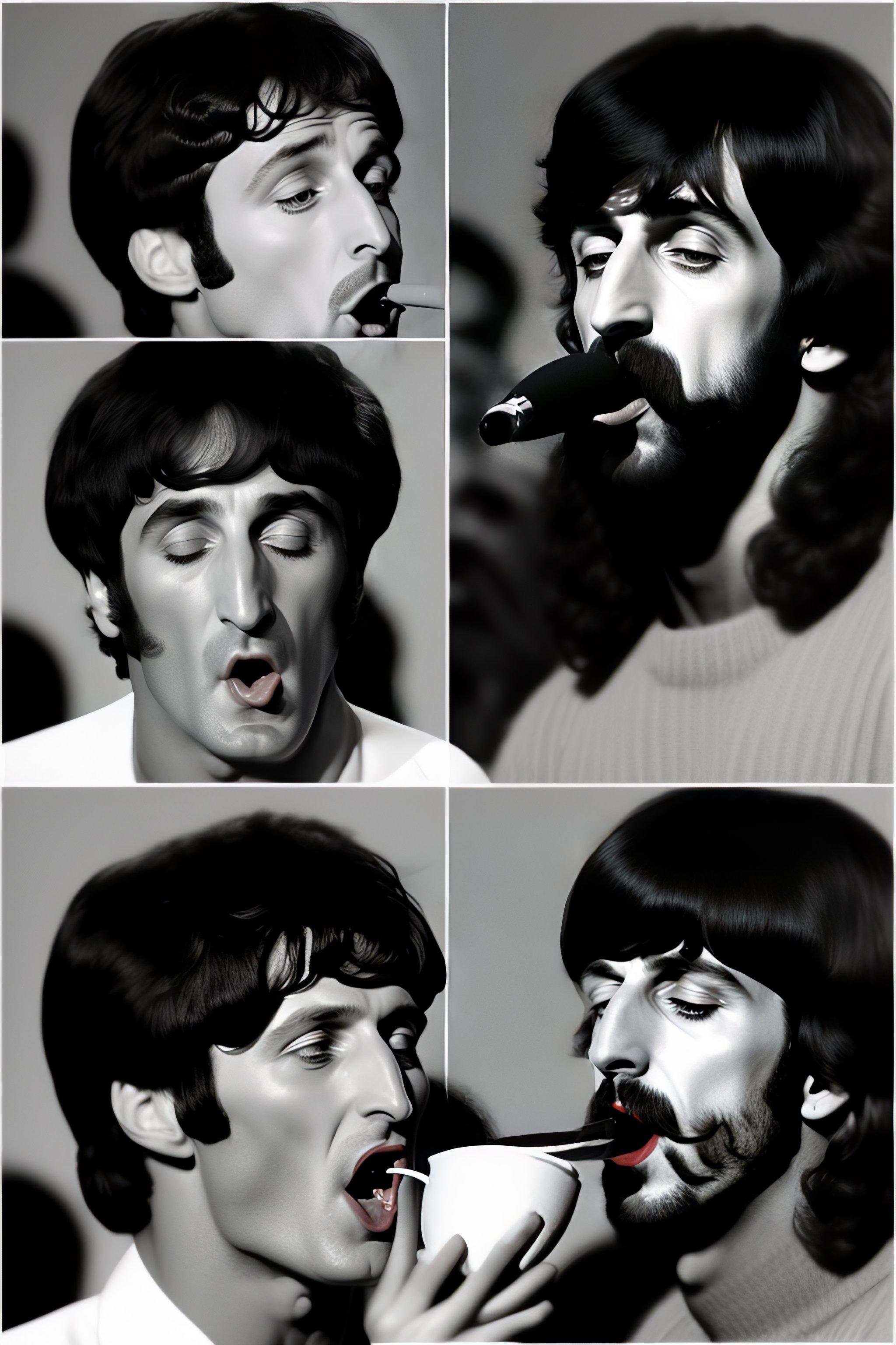 Lexica - John Lennon eating Ringo Starr