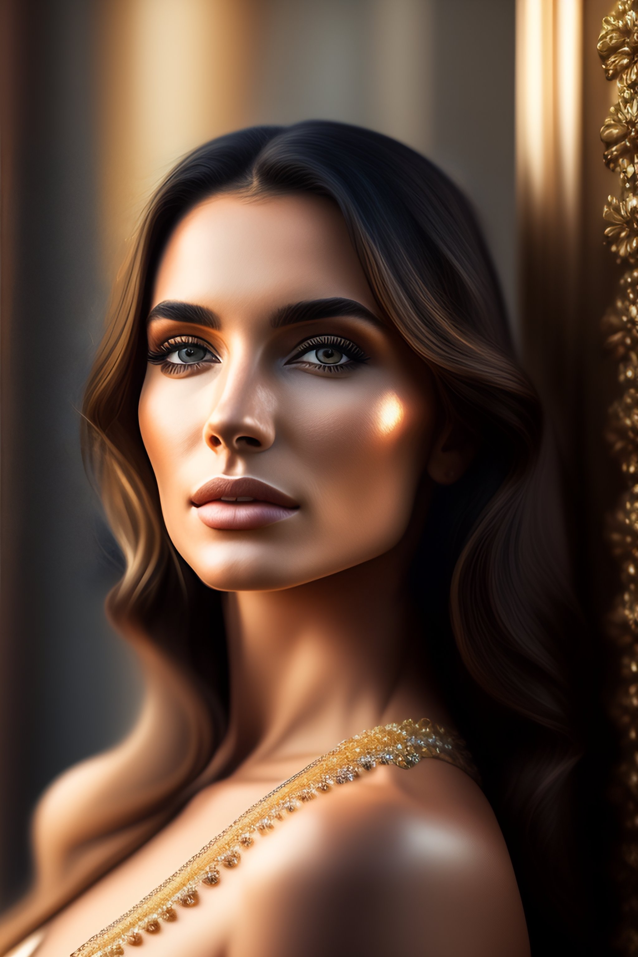 Lexica - Portrait of a gorgeous young woman, sharp focus, 8k high definition, insanely detailed ...