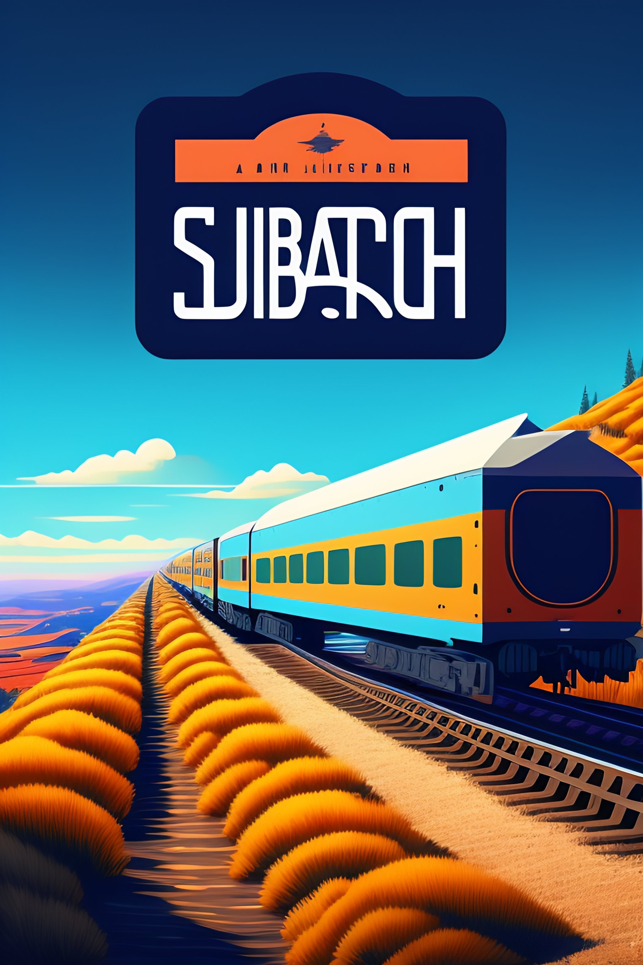 Lexica - The substack logo over a railroad in American pastoral ...