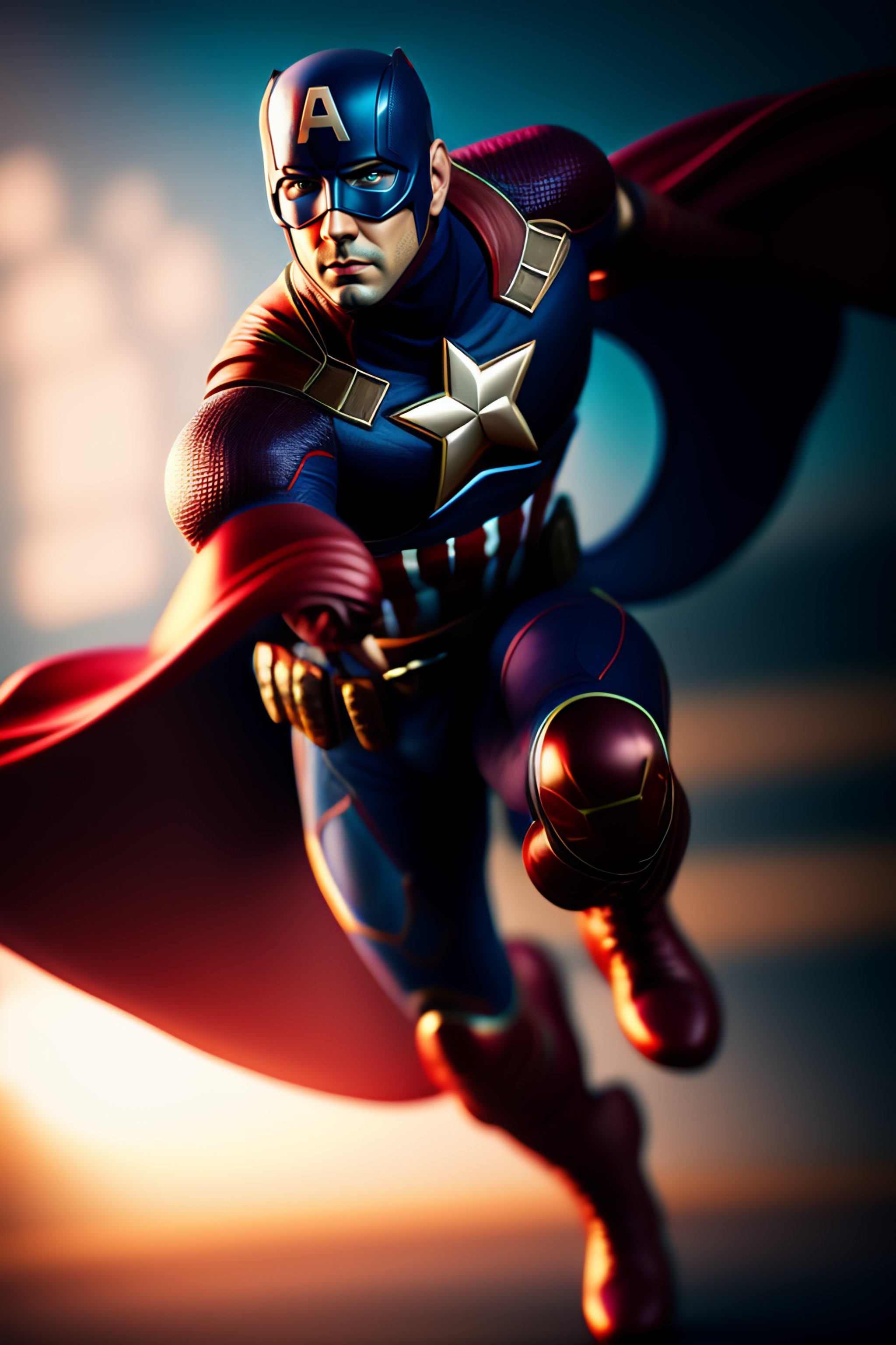 Lexica - Super hero captain america, highly detailed, unreal engine 5 ...