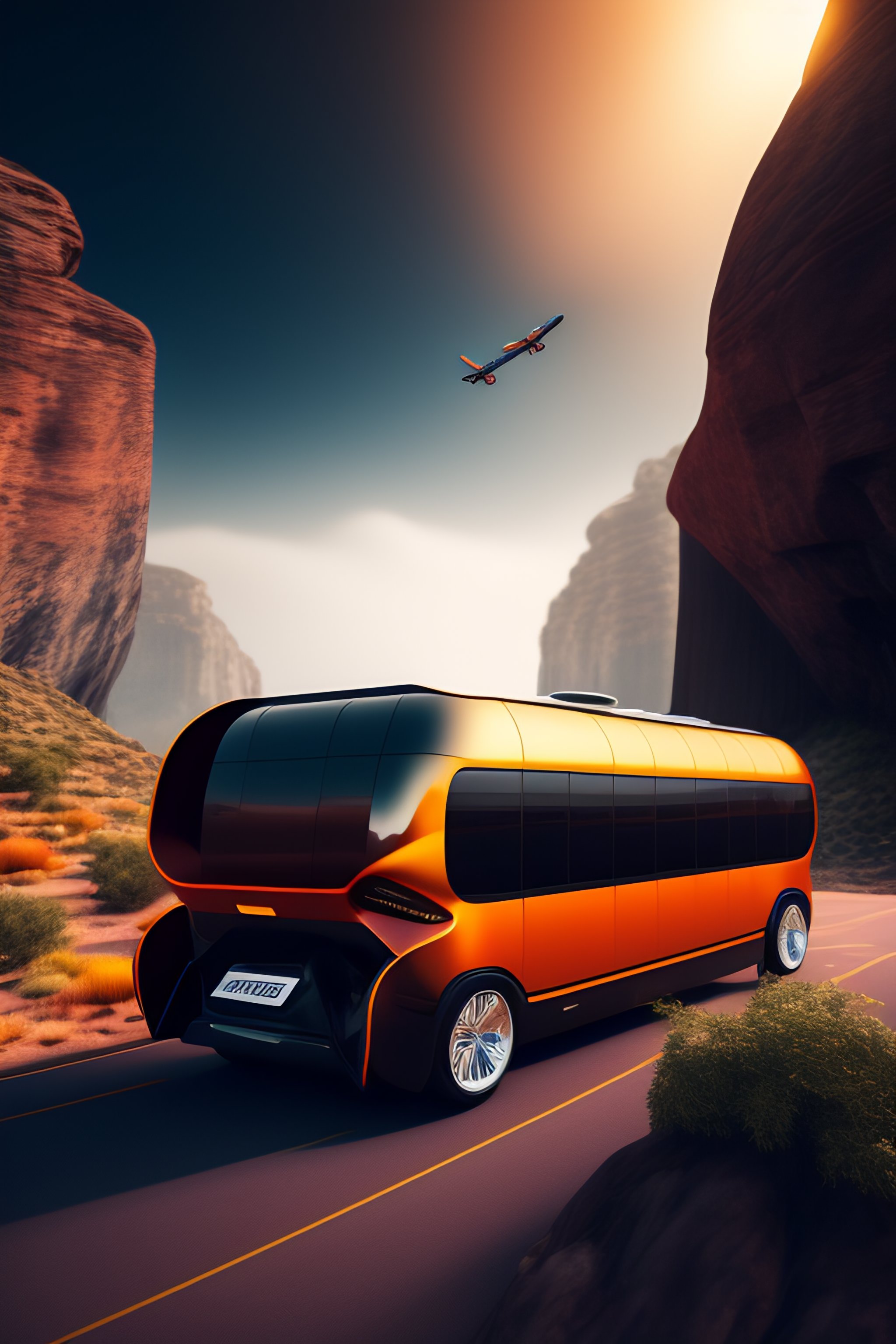 Lexica - Modular vehicle with 4 parts turning around it going up a ...