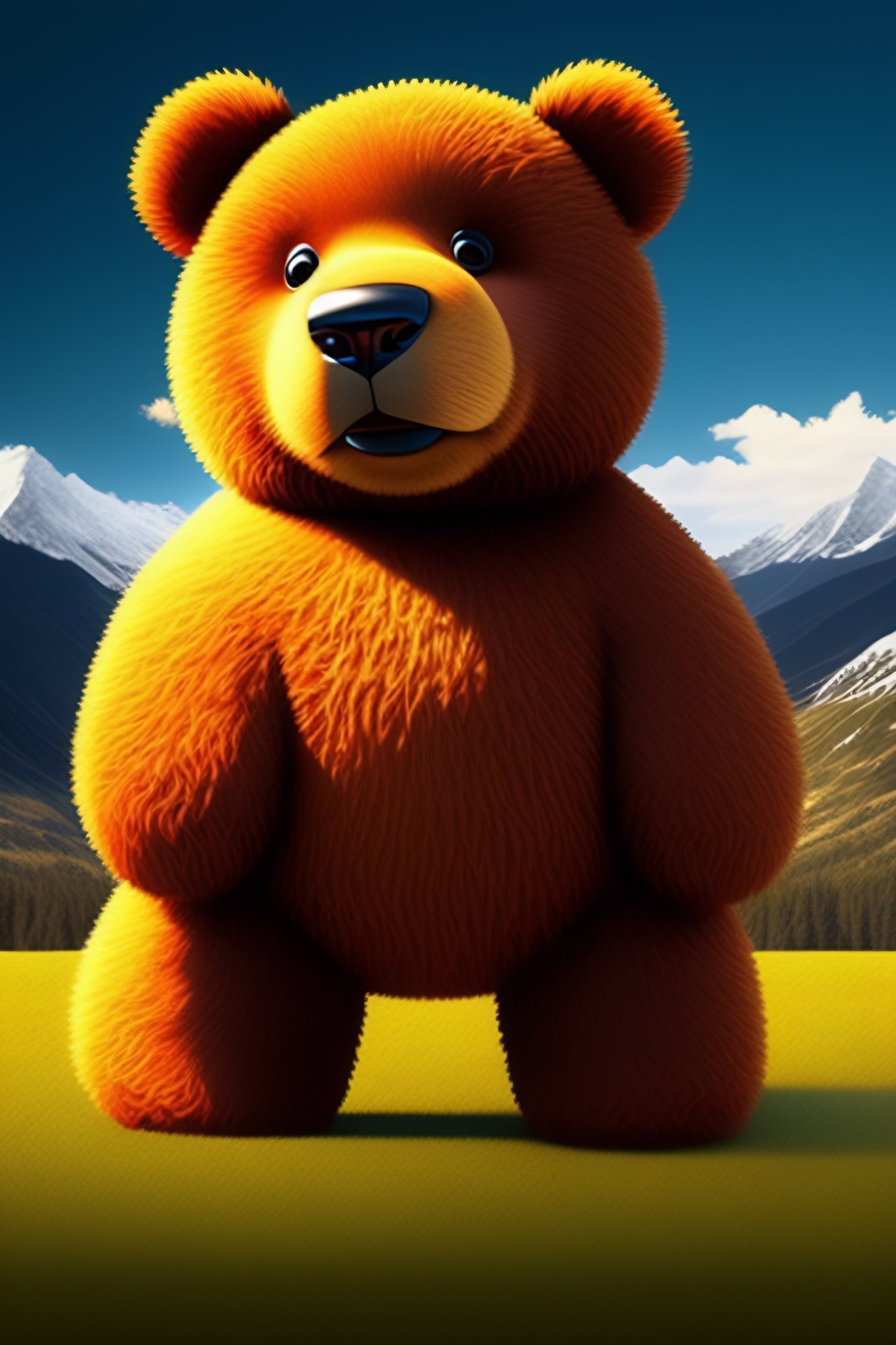 Lexica - Bebé colorado disfrazado de oso