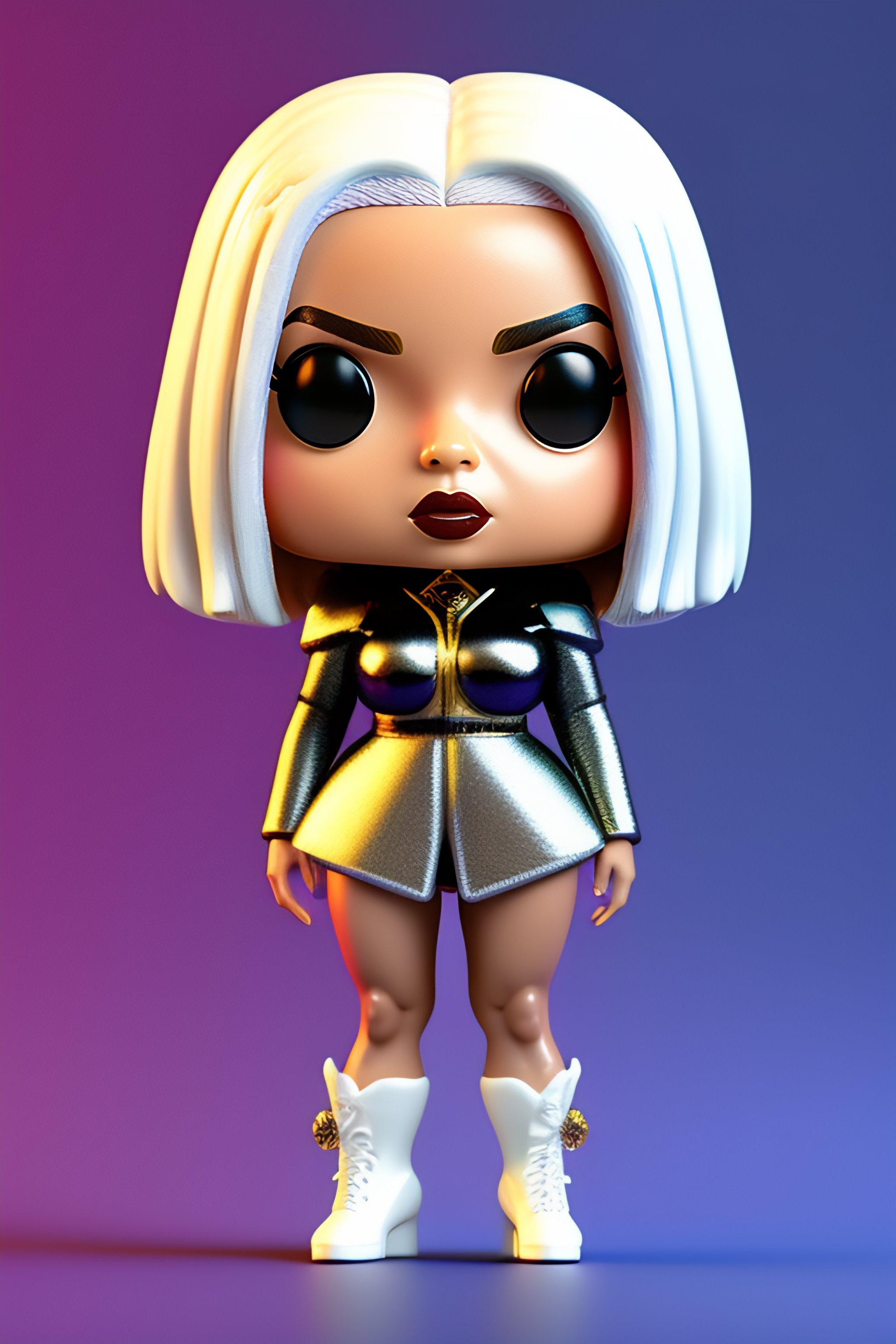 Lexica - 3d render of funko pop of Lady Gaga