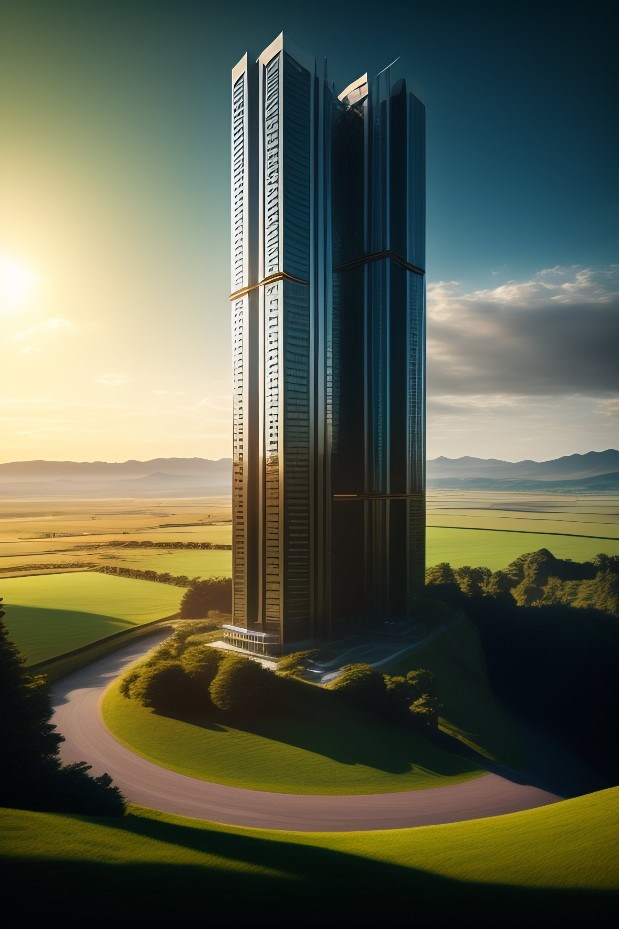 Lexica - A tall building habited by an hermit, in the middle of vast ...