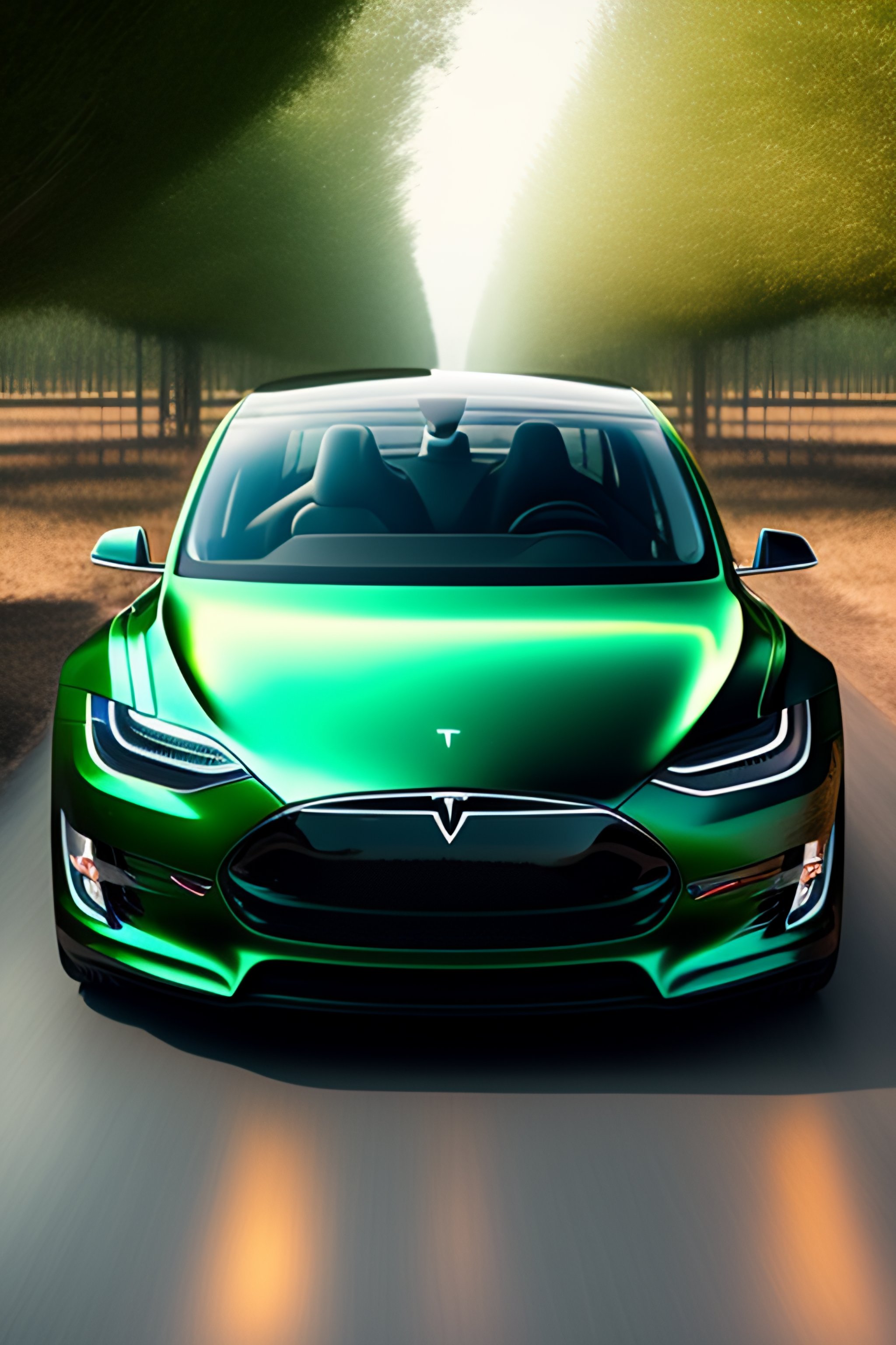 Lexica - Tesla car in a shape of turtle