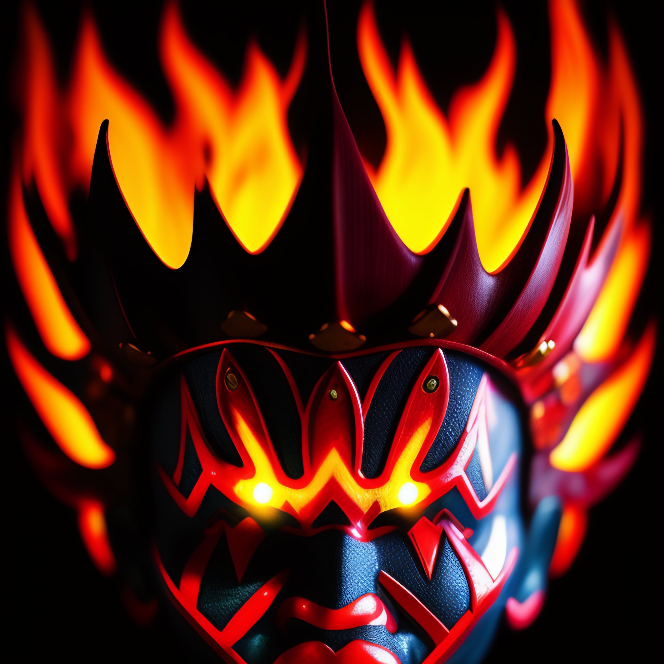 Lexica - Marvel comic style, crown of flames, horror, clown, ambient ...