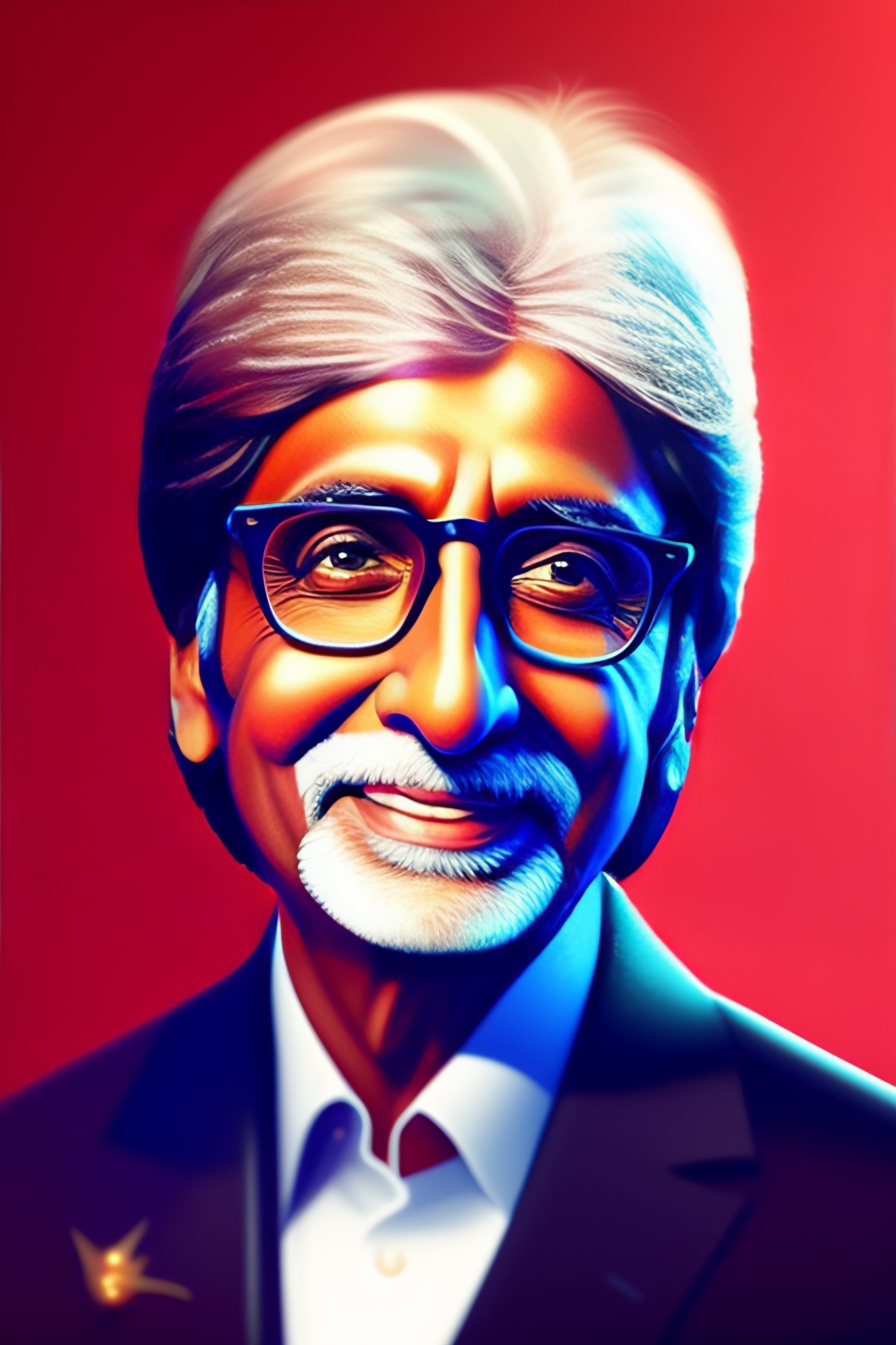 Lexica - Amitabh Bachchan, Cute and adorable cartoon, baby face ...
