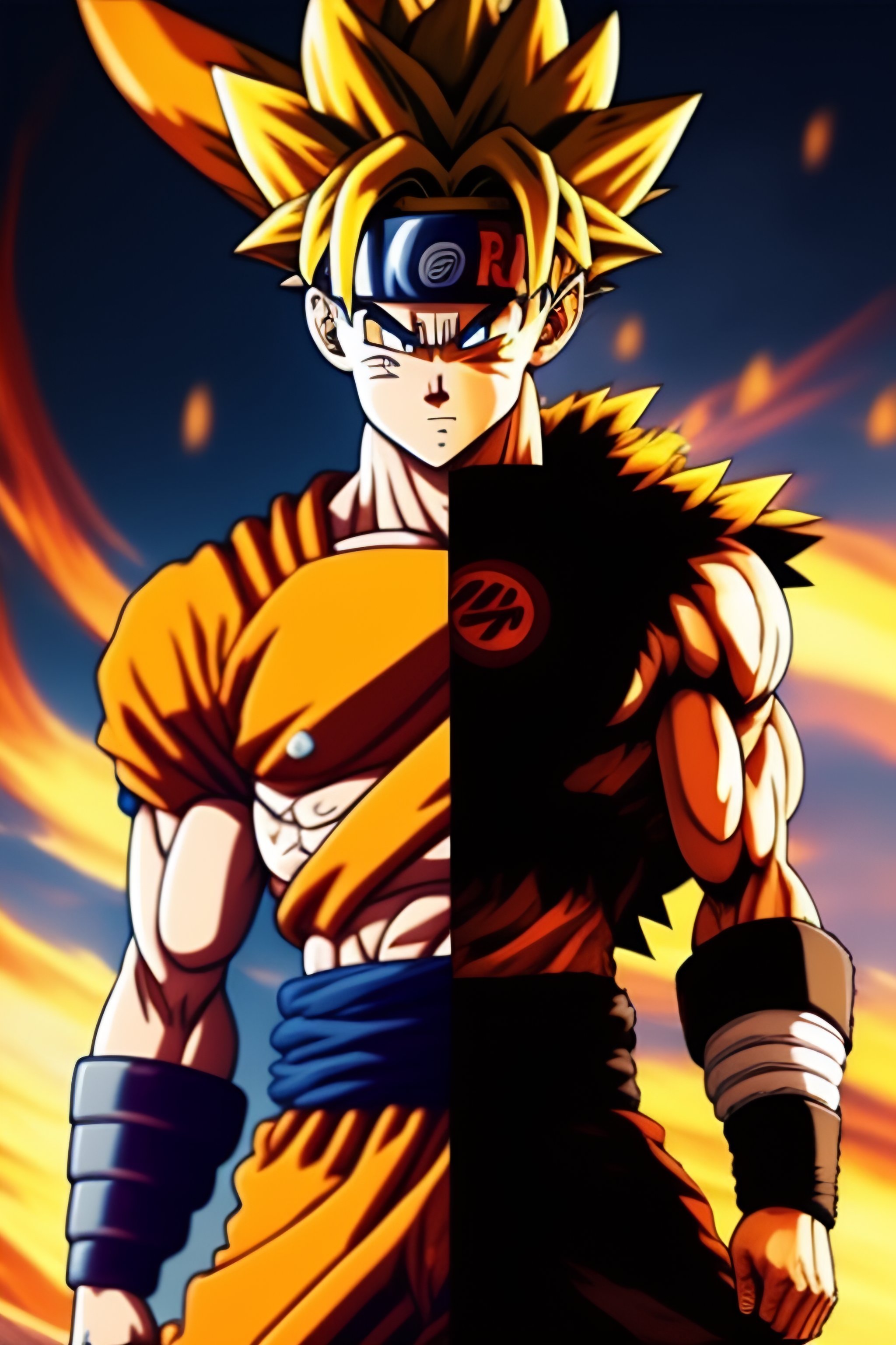 Goku Super Saiyan Vs Naruto