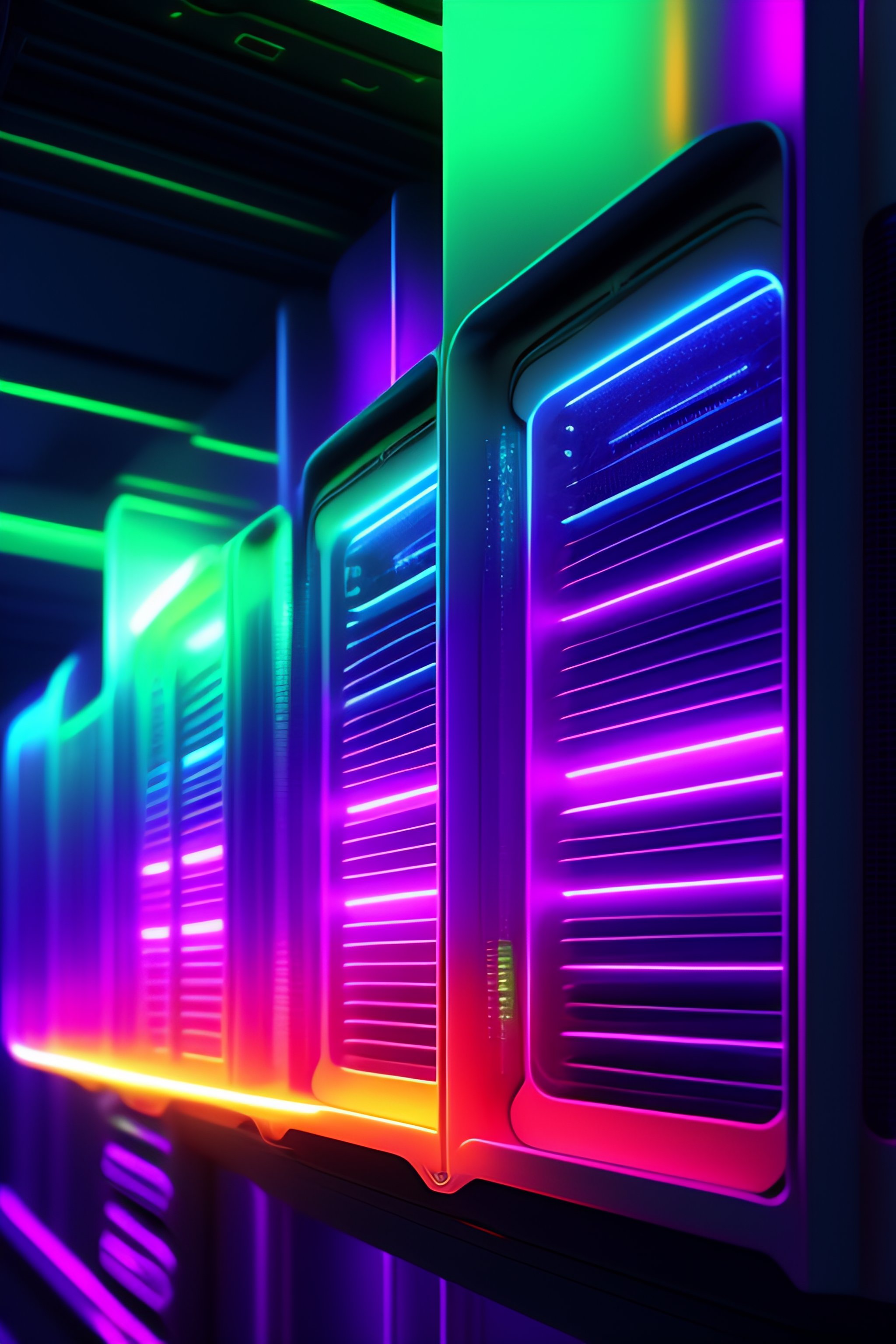 Lexica - Server neon scifi