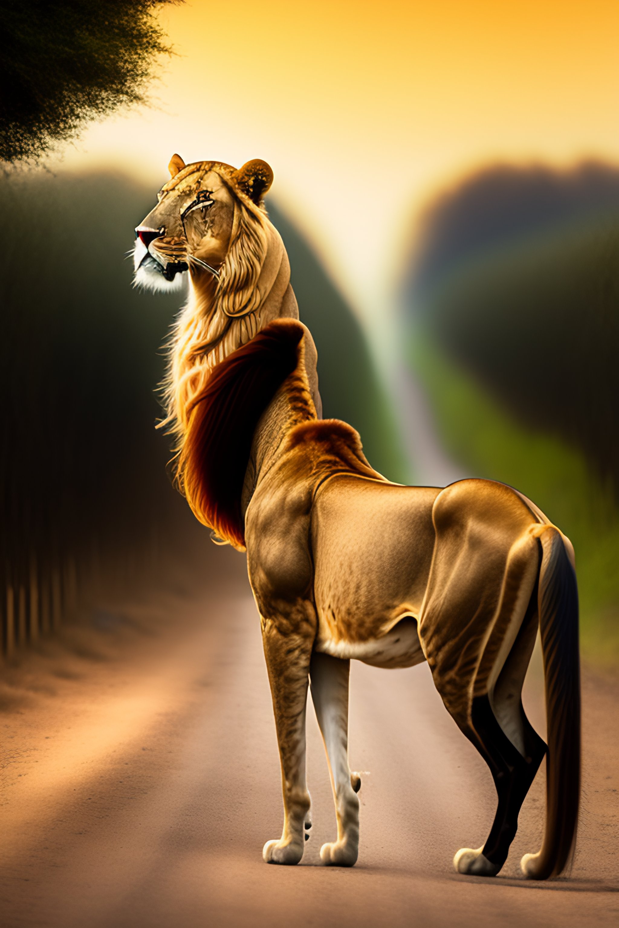 Lexica - Bittern riding a lion