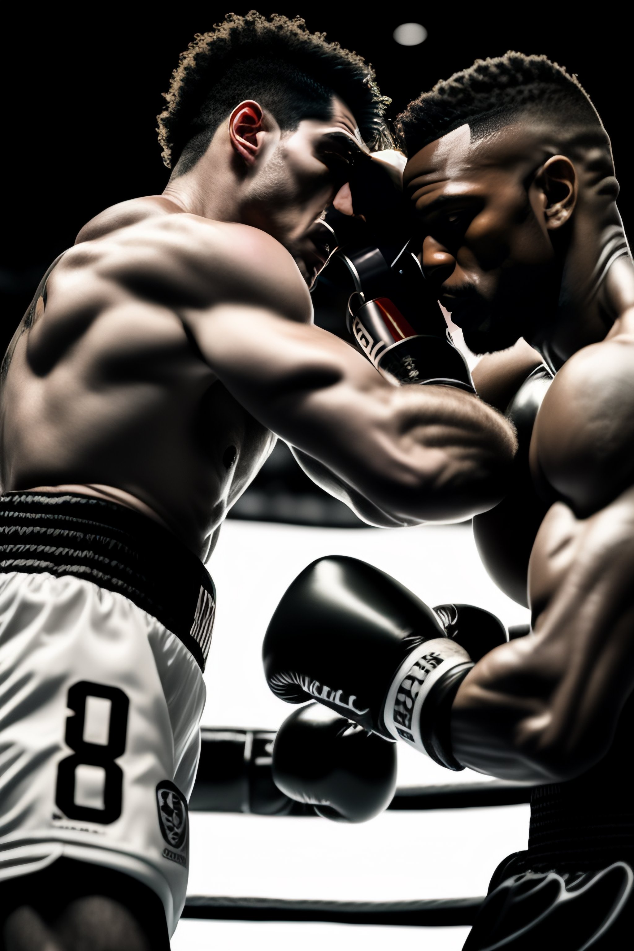 Lexica - Photographer boxer in the ring against videographer