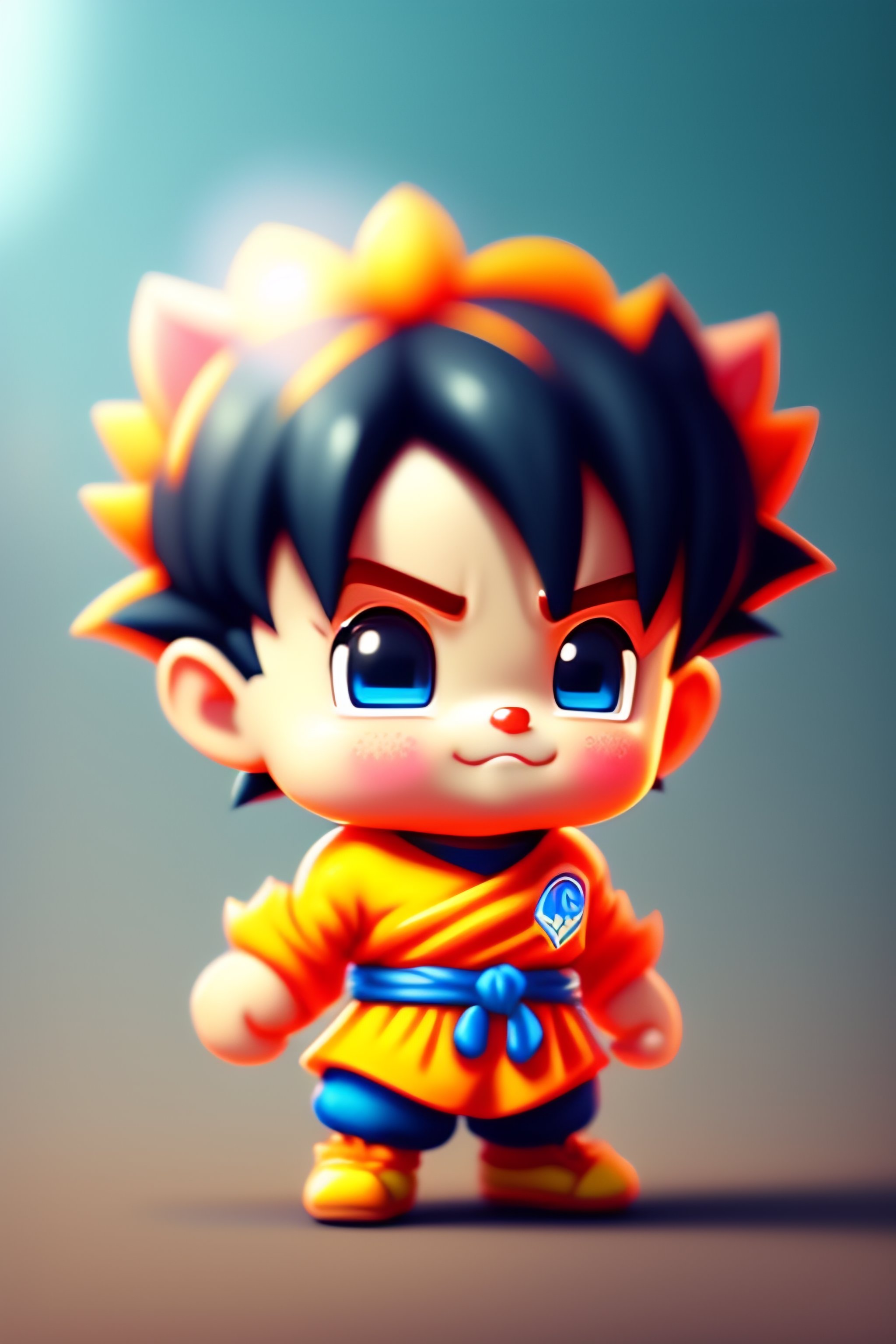 Lexica - Cute and adorable cartoon goku baby, fantasy, dreamlike ...