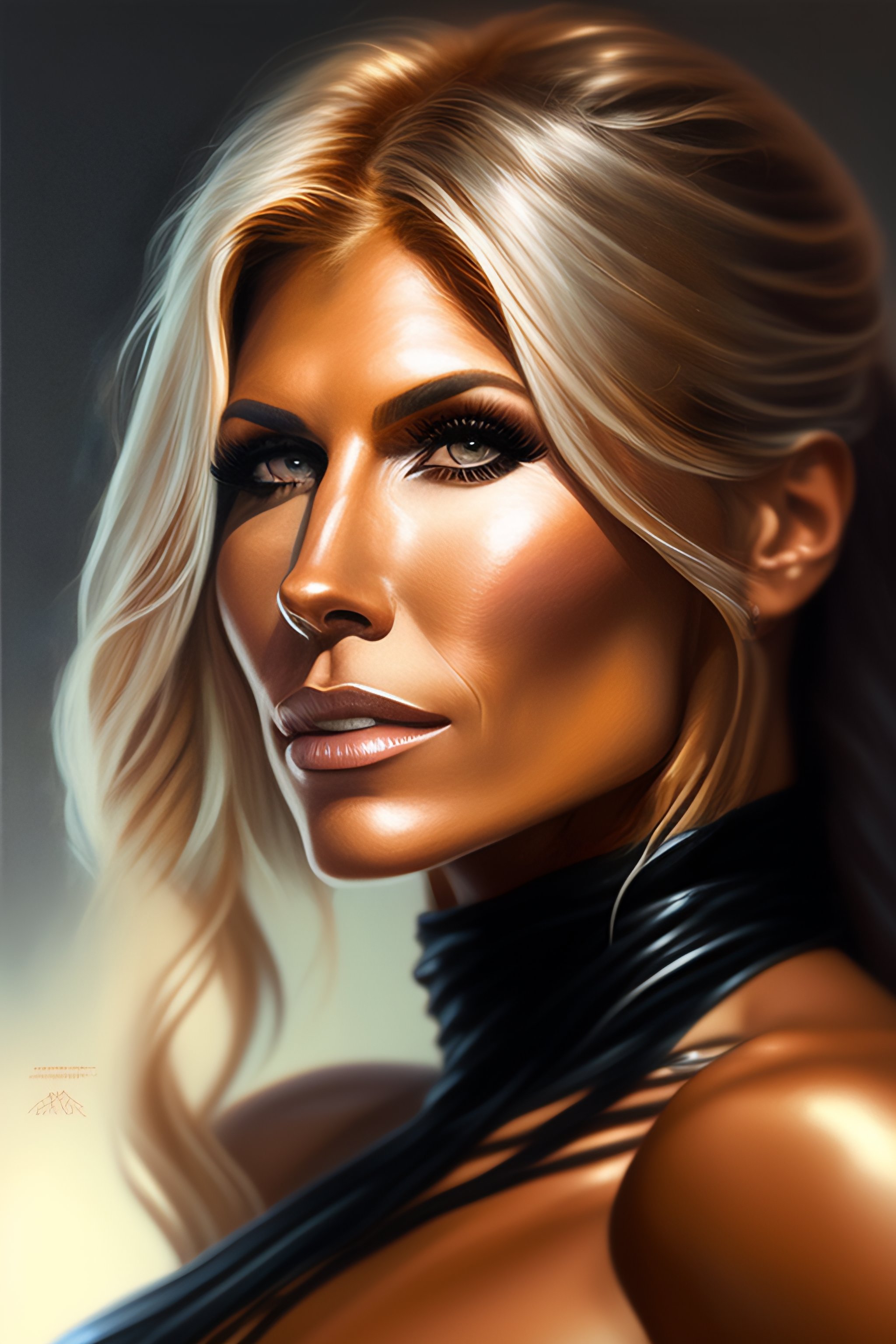 Lexica - Full length body portrait torrie wilson,copper wires web ...