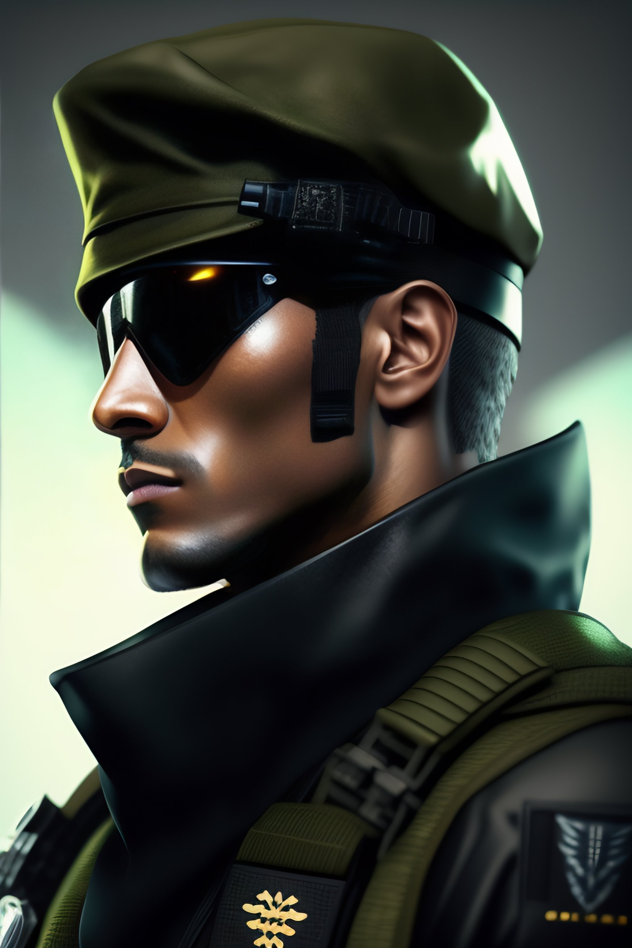 Lexica - Solid snake cyborg ,tech, suit, military ,sci-fi ,symmetry ...