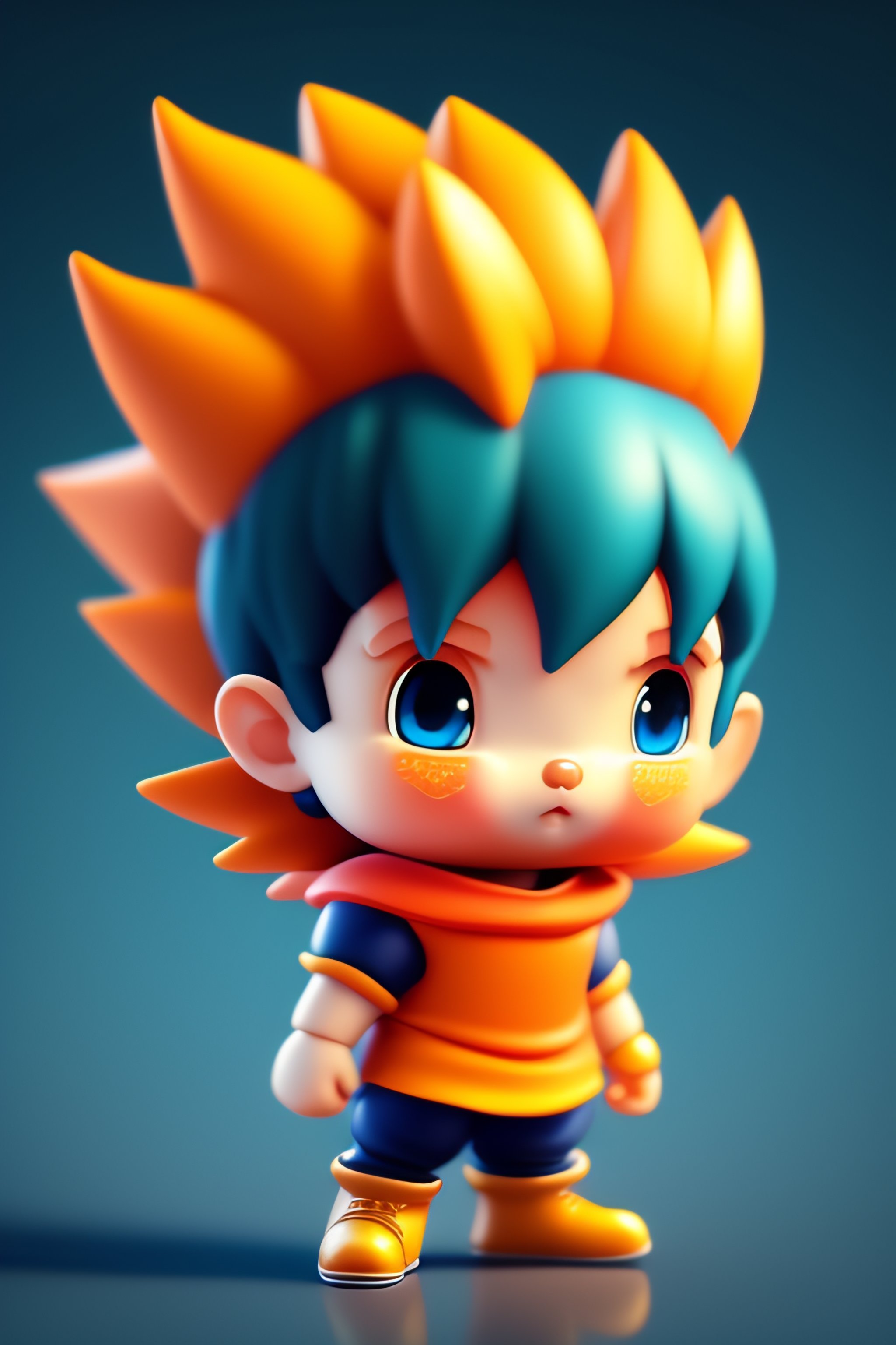 Lexica - Cute and adorable cartoon goku baby, fantasy, dreamlike ...