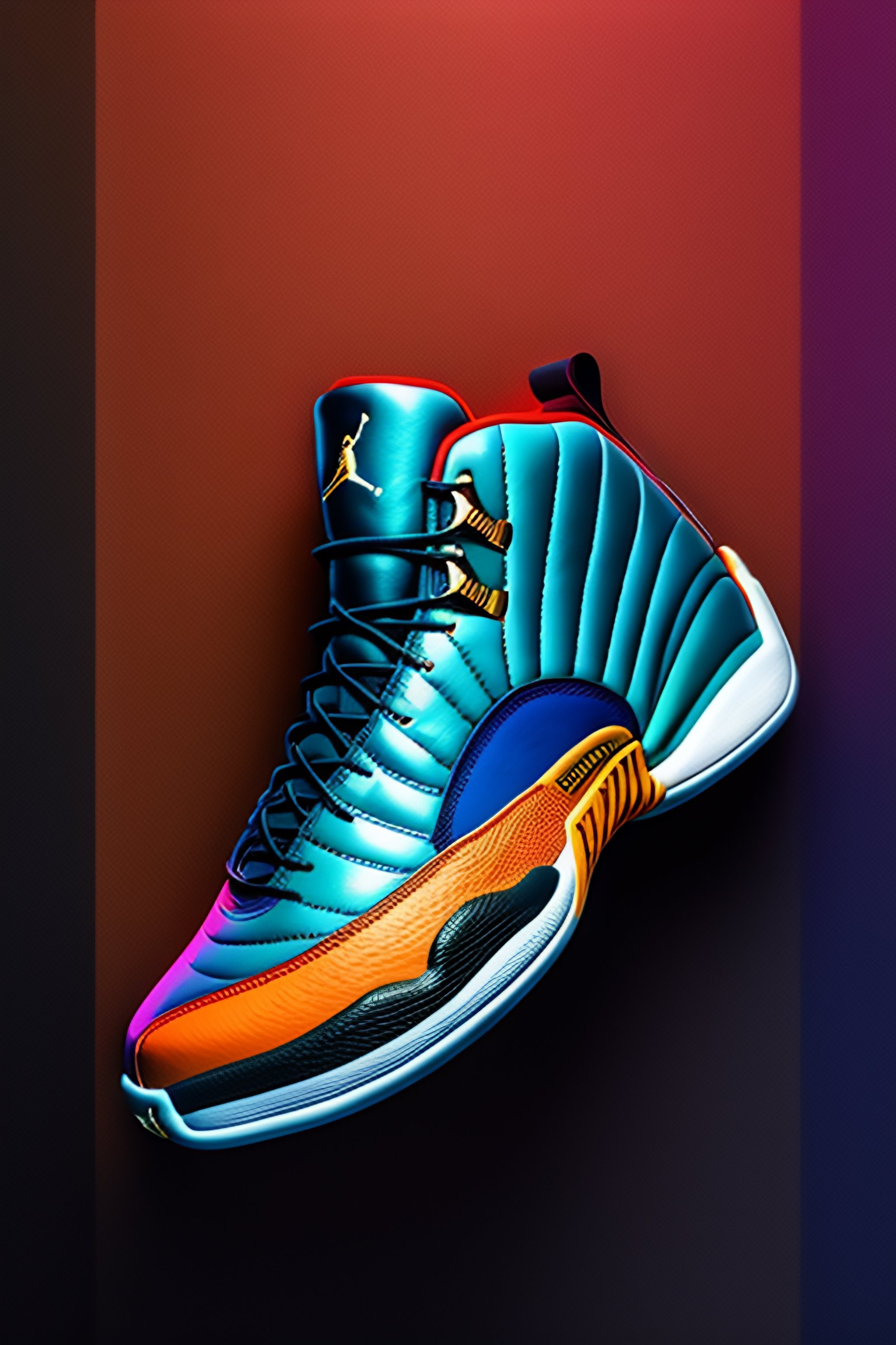 Lexica - Advertising product photo of Jordan 12 sneakers design in the ...
