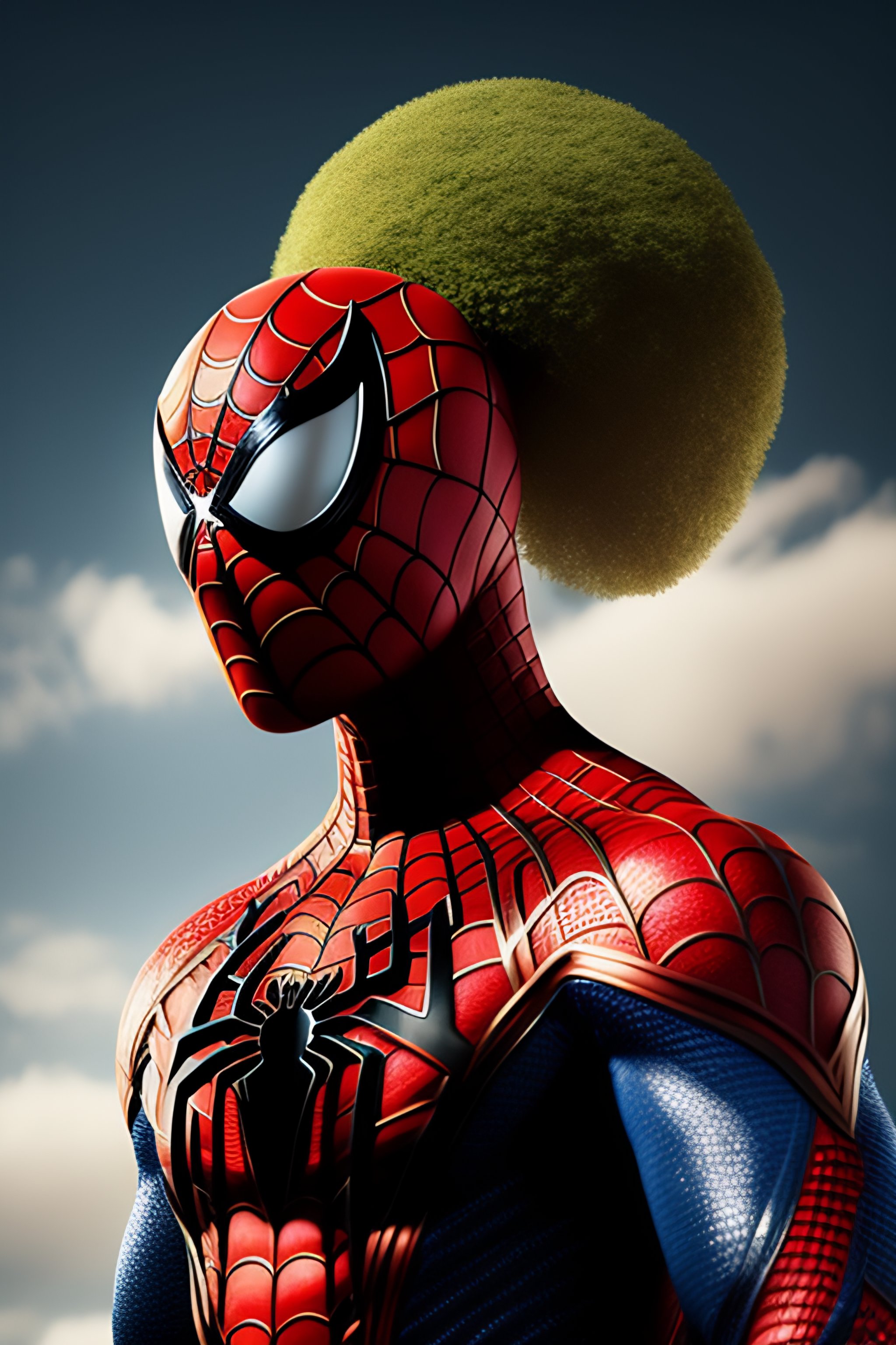 Lexica - Spiderman wearing tree