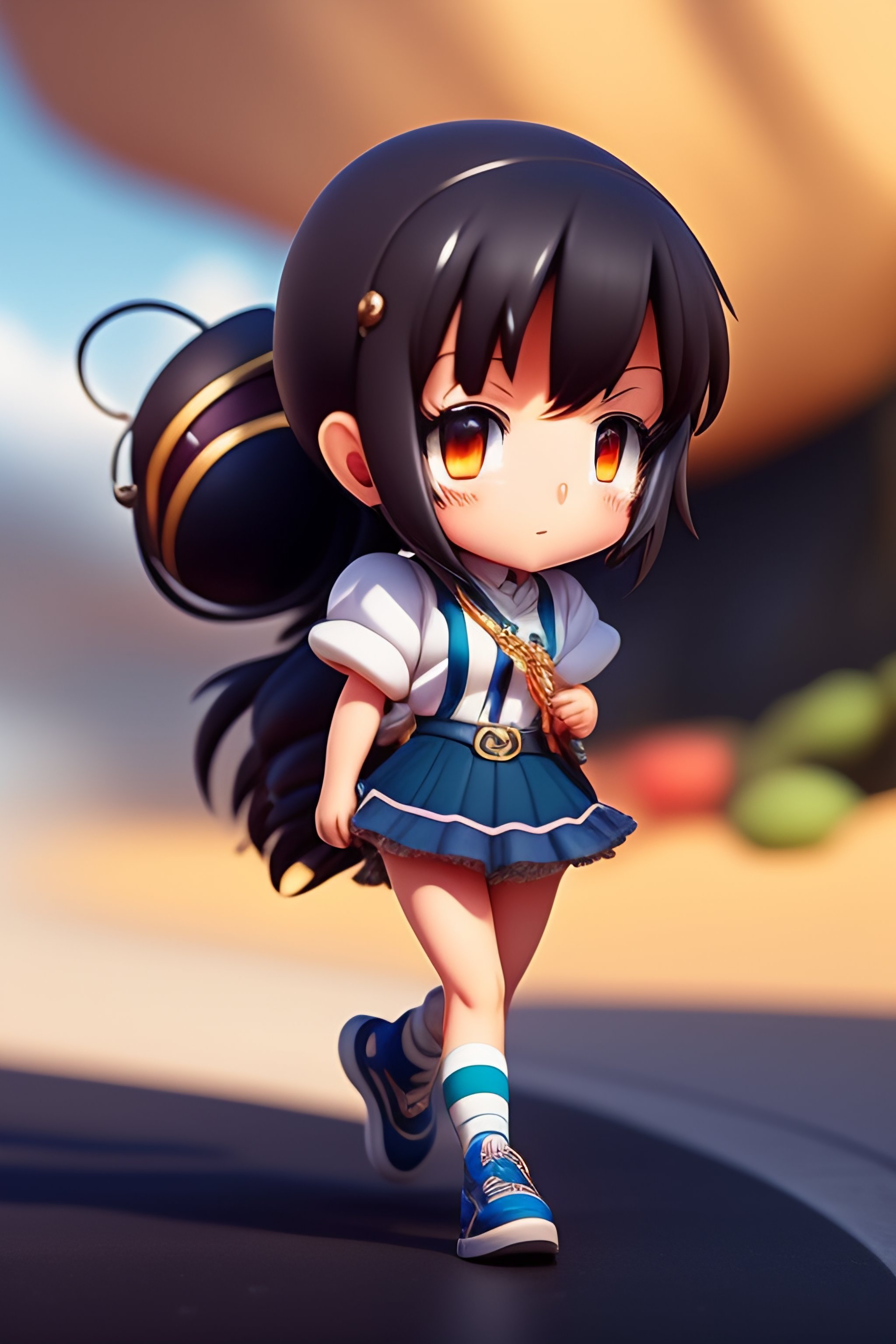 Lexica - Anime girl with a rock in her shin