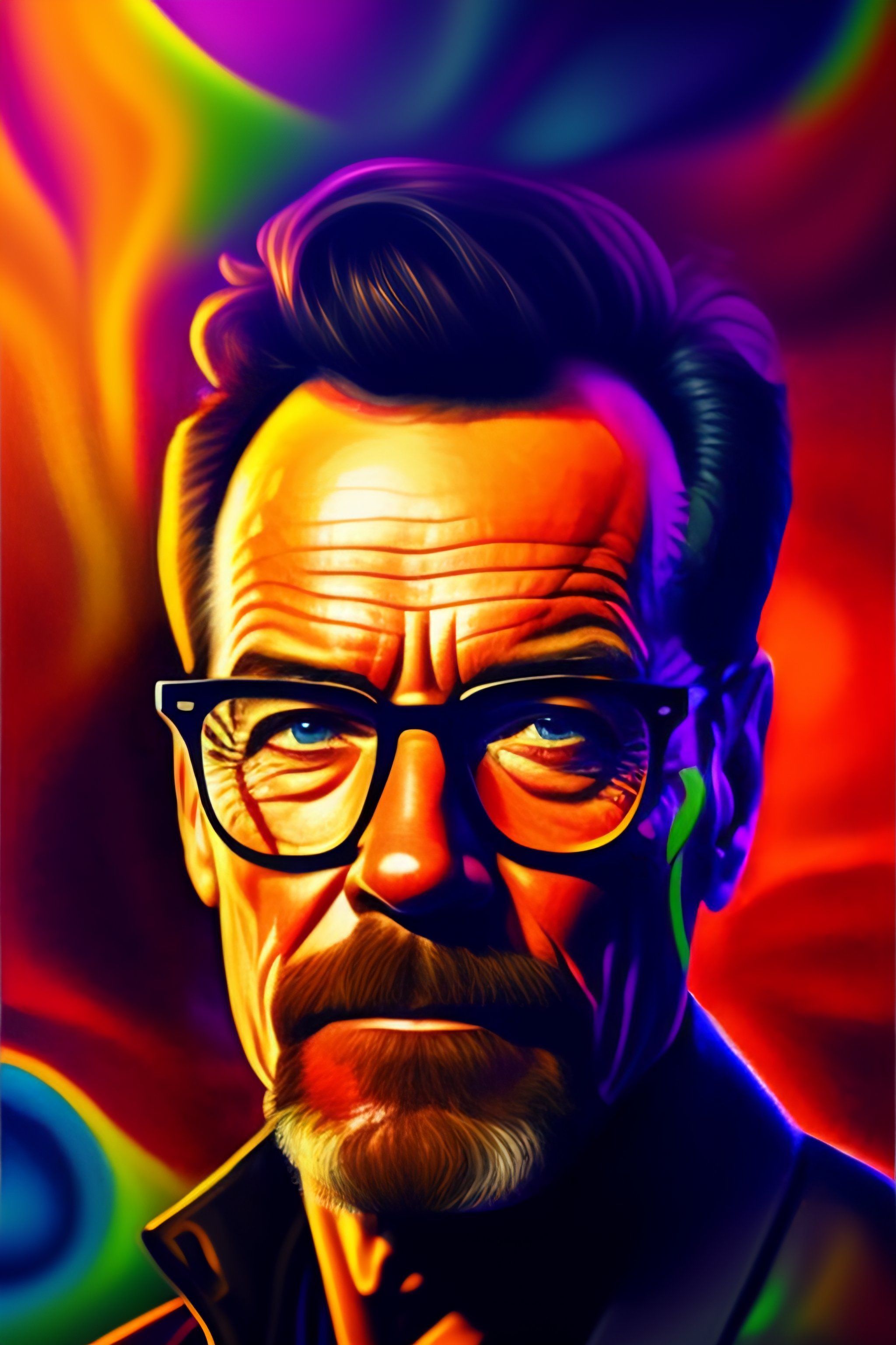 Lexica - Bryan Cranston from Breaking Bad Extremely psychedelic ...