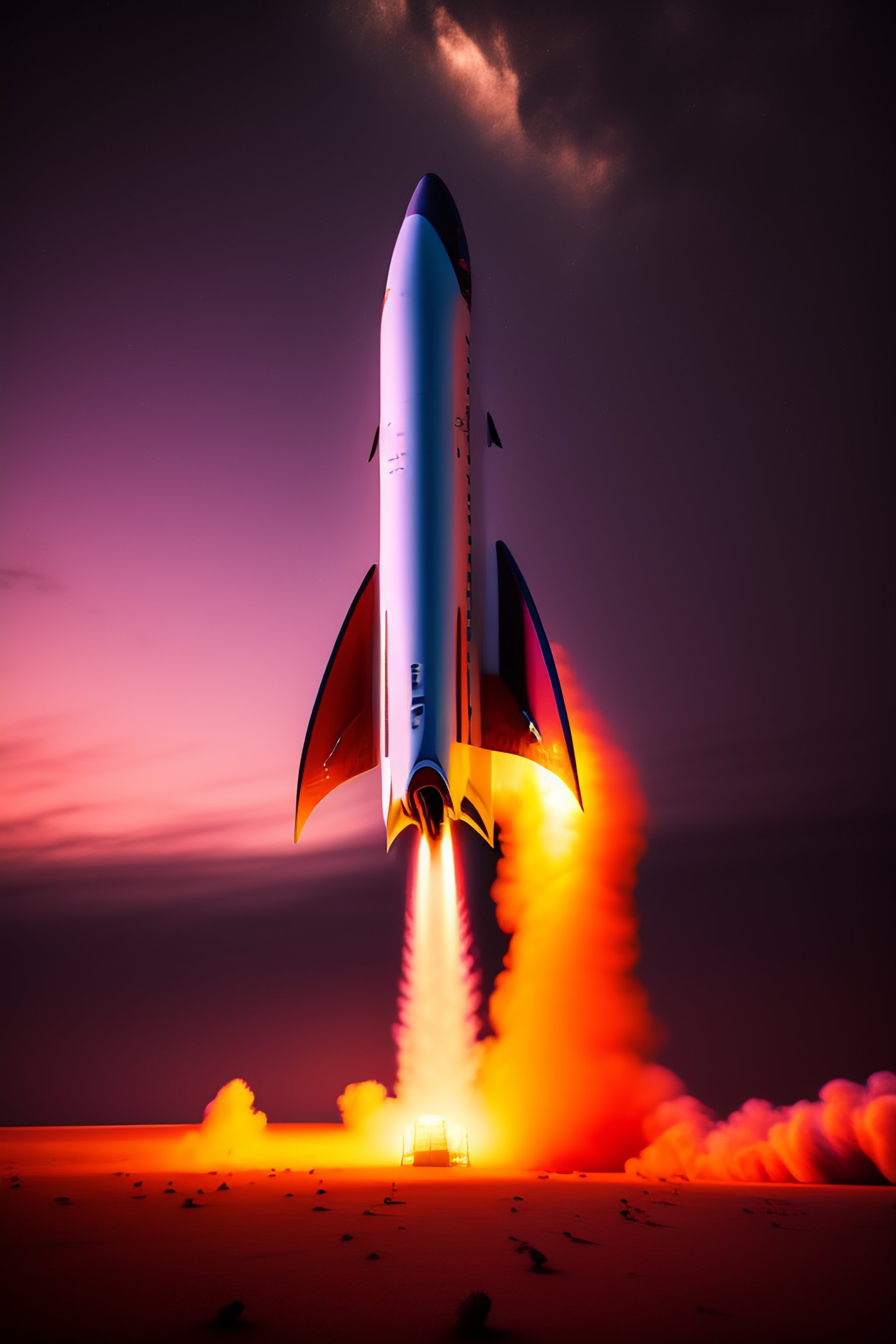 Lexica - 50mm Photograph of SpaceX starship landed on a Mars realistic ...