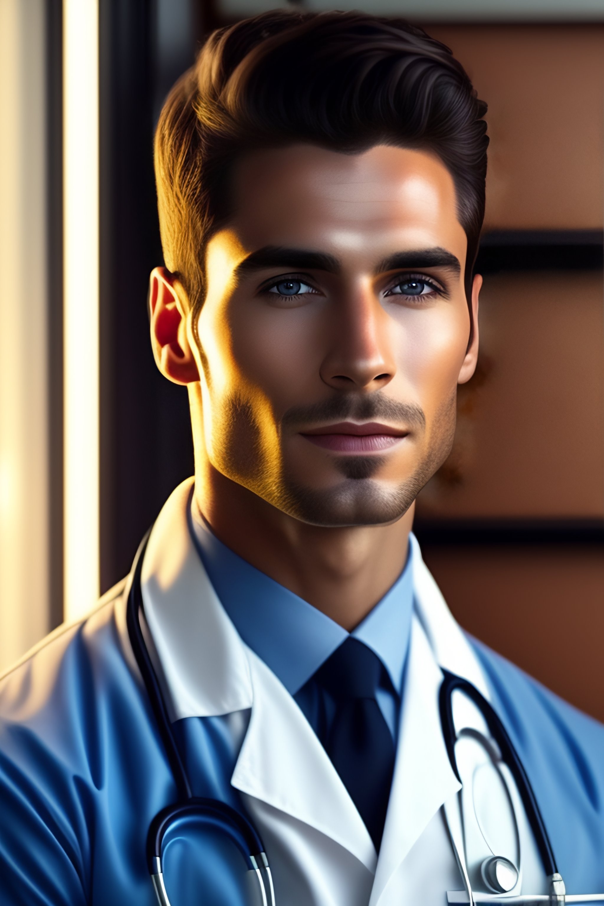 Lexica - A gorgeous man works as a doctor and he's the love of my life
