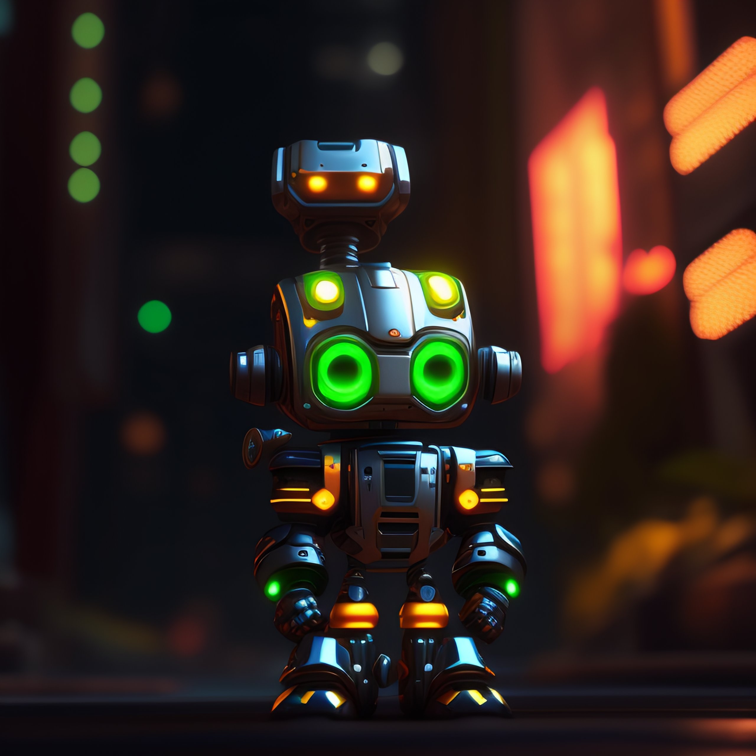 Lexica - Robot clank from ratchet and clank in the style of cyberpunk ...