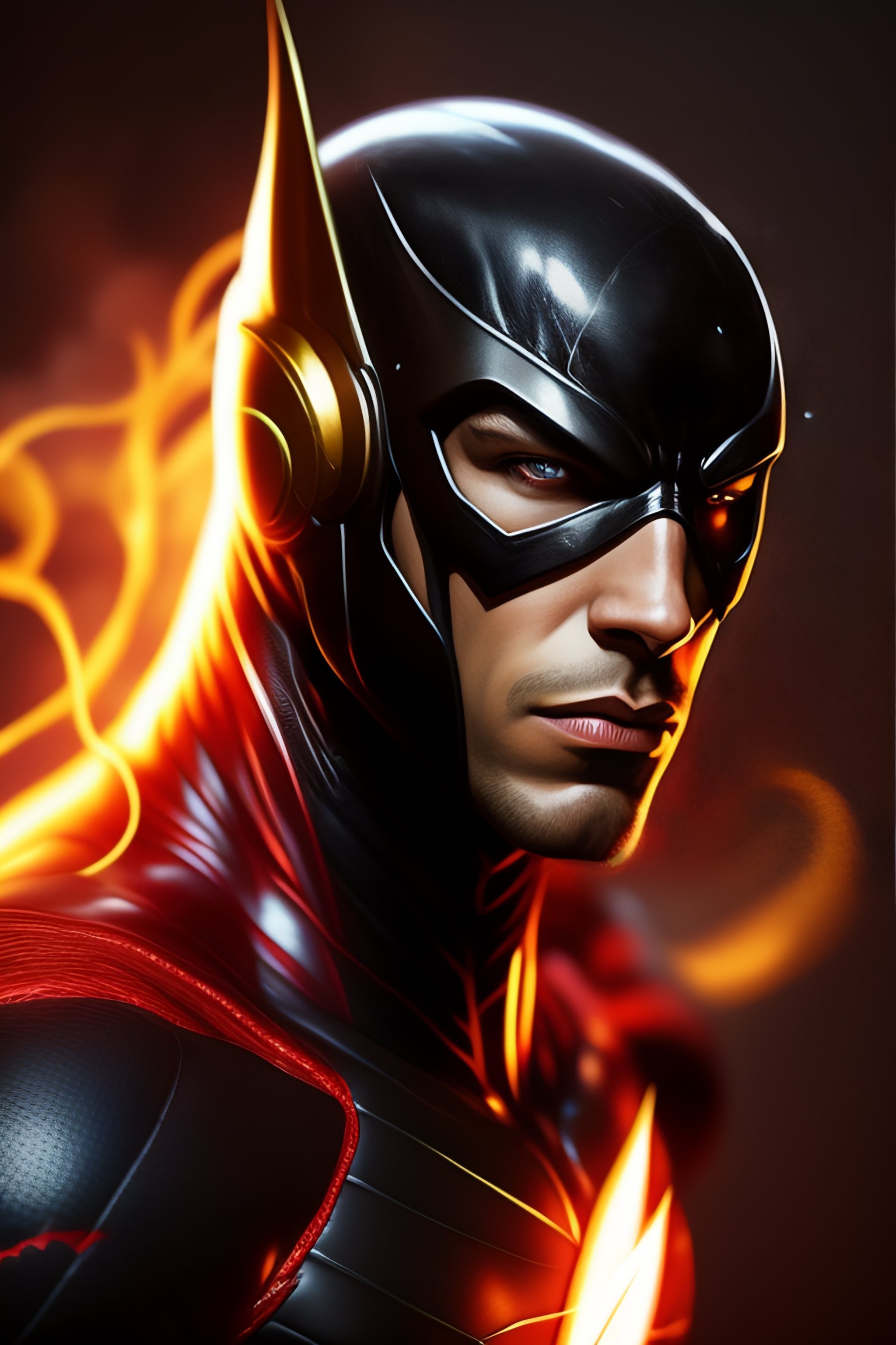 Lexica - Full body portrait of venom as the flash, dynamic lighting ...