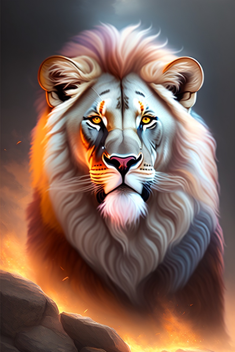Lexica - Creates an avatar of a lion that will serve my customers,