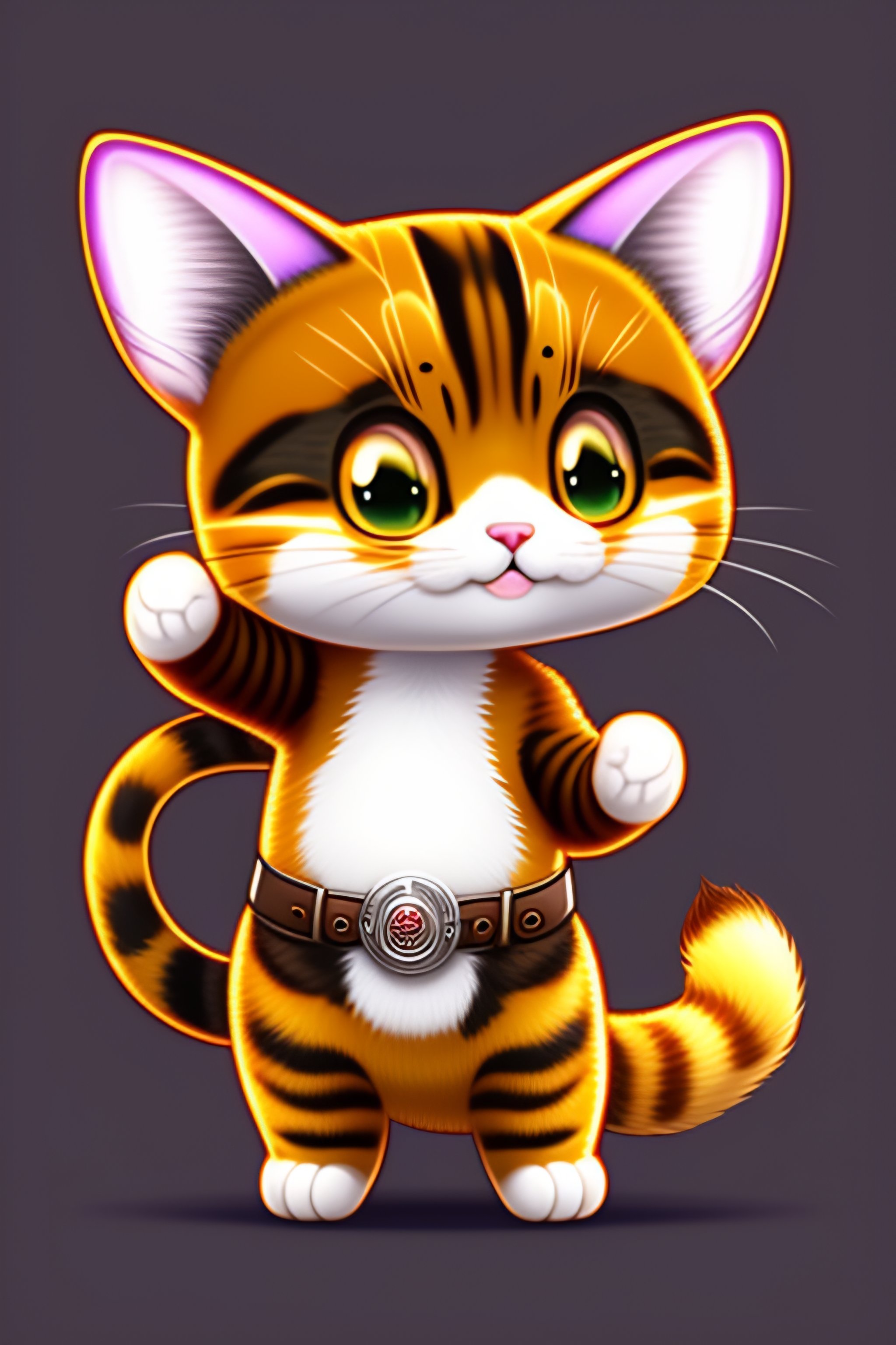 Lexica - Cute chibi cat dancing