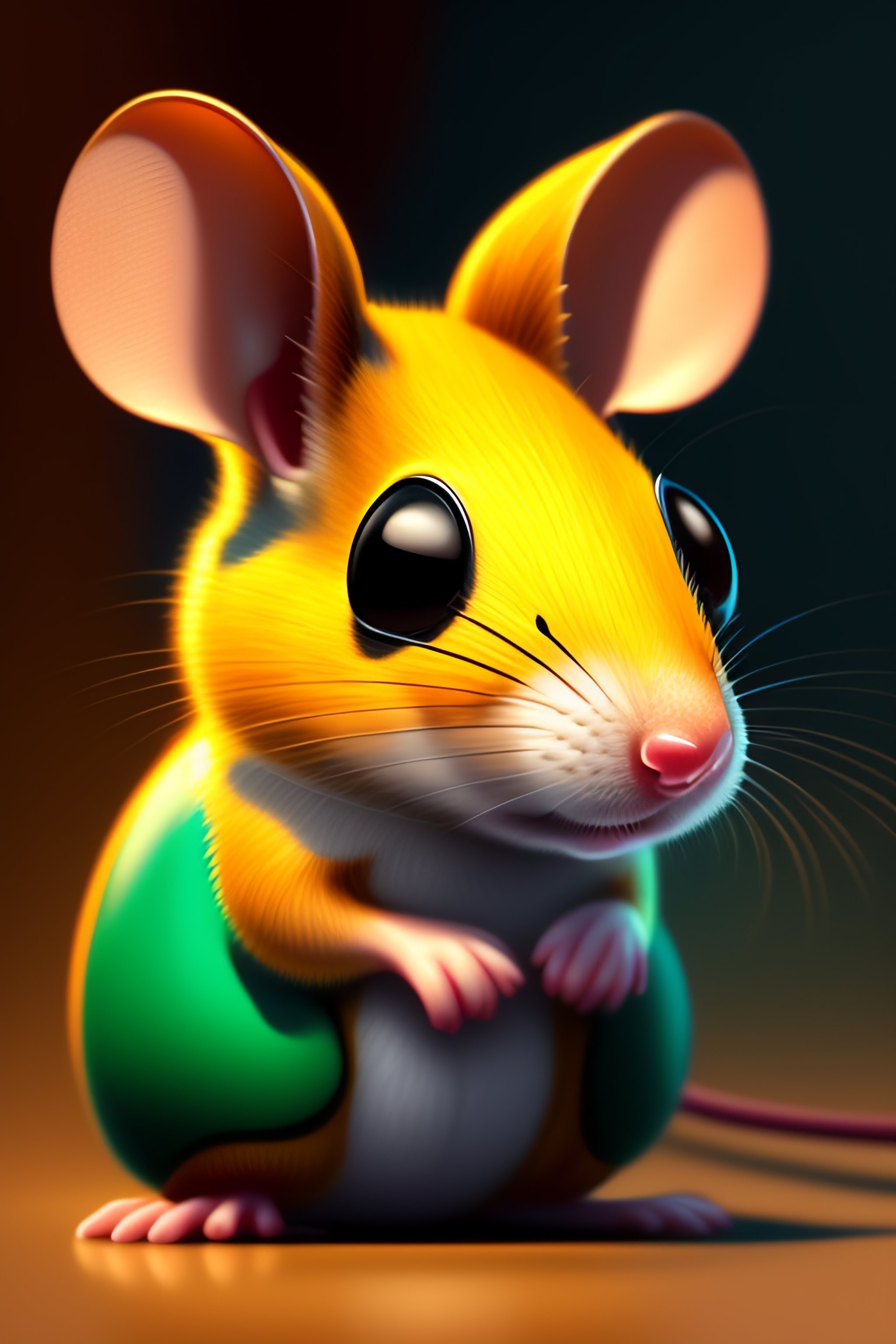 Lexica - Portrait of a mouse in pixar style