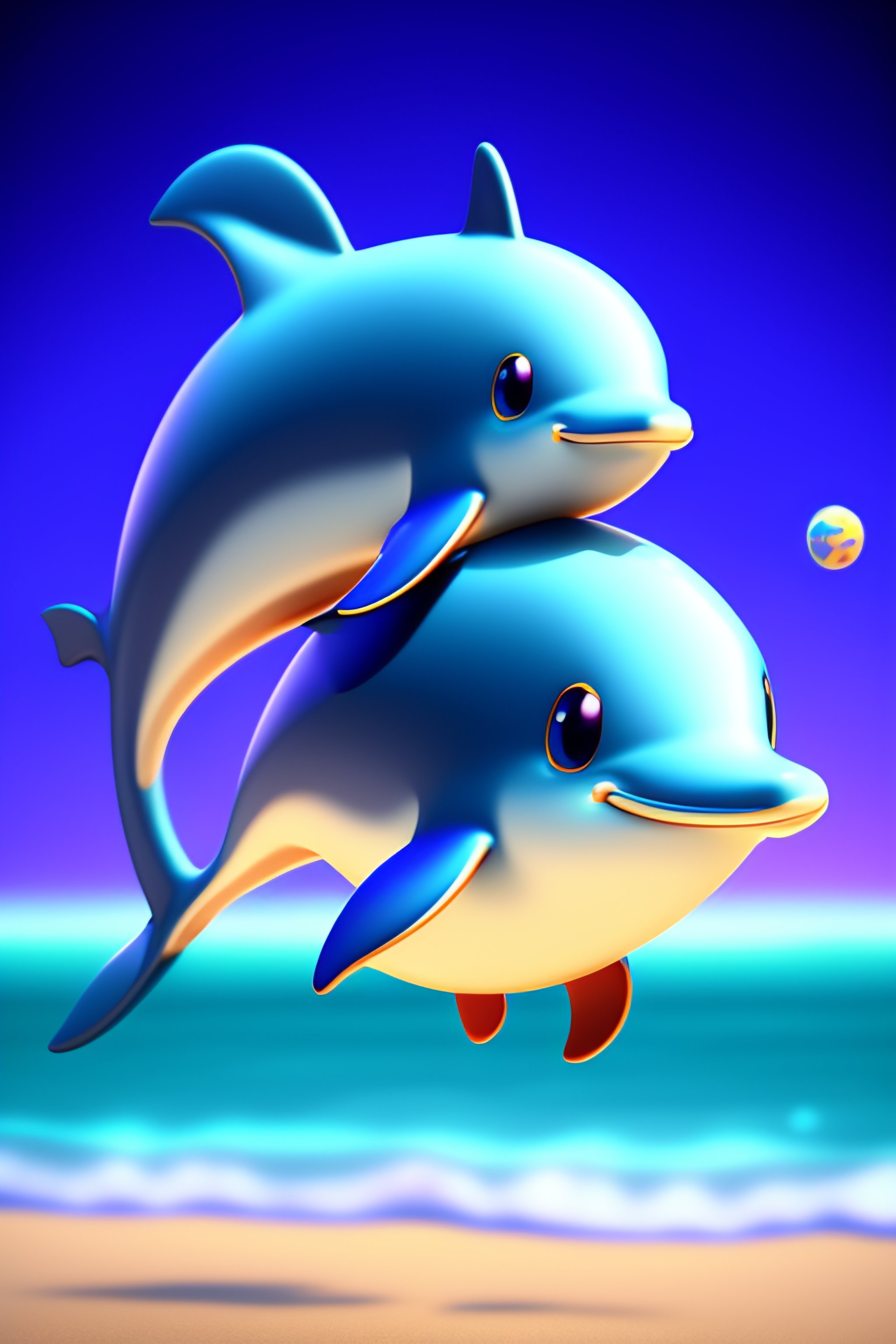 Cute Dolphin Wallpaper
