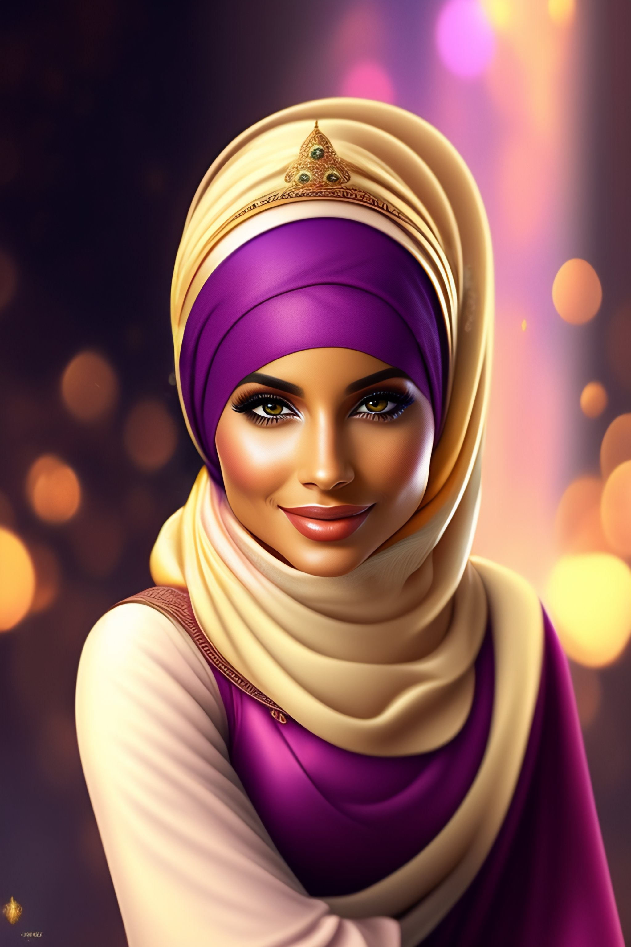 Lexica - Hijabi Disney princess