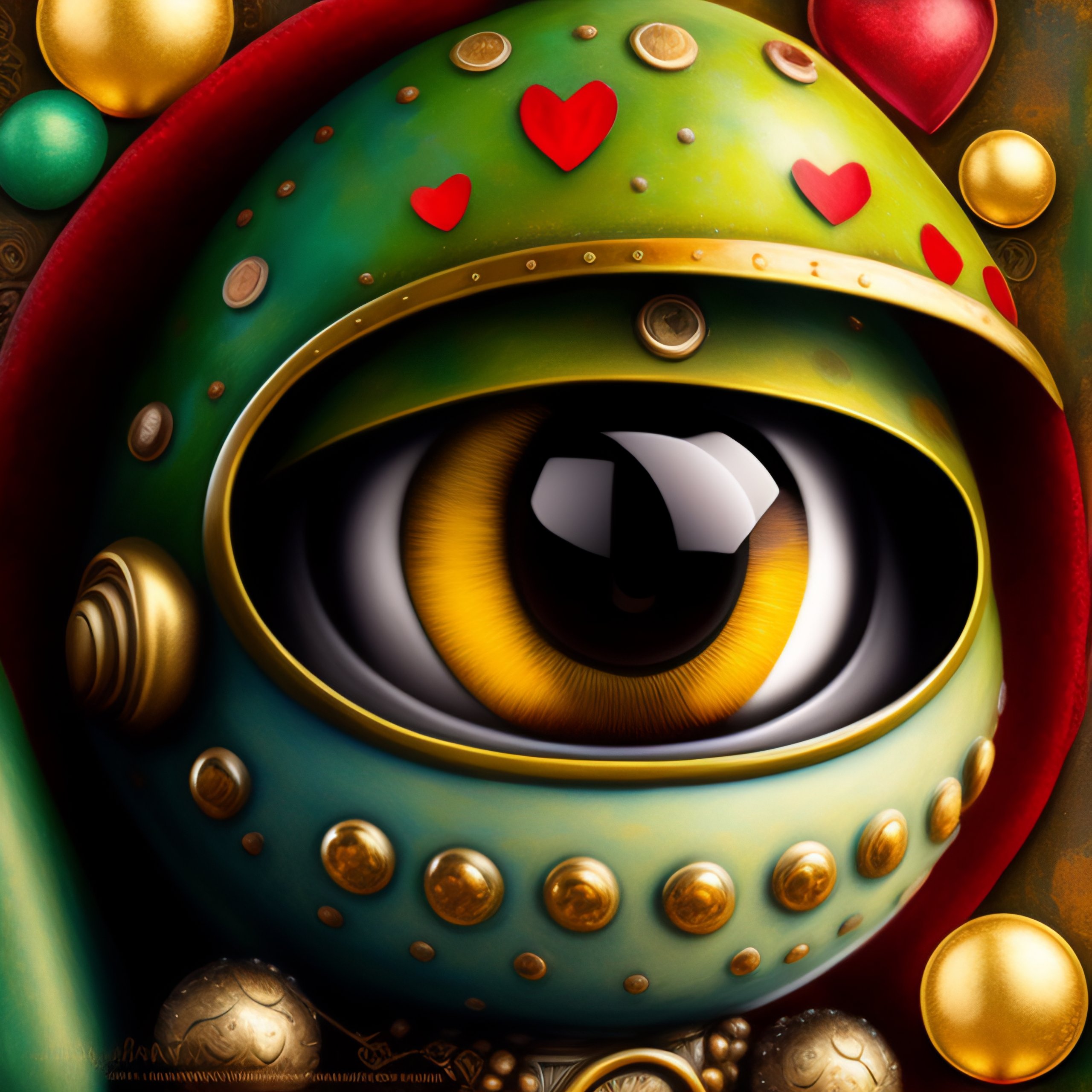 Lexica - Robot gnome monster antique valentines mixed media collage ...