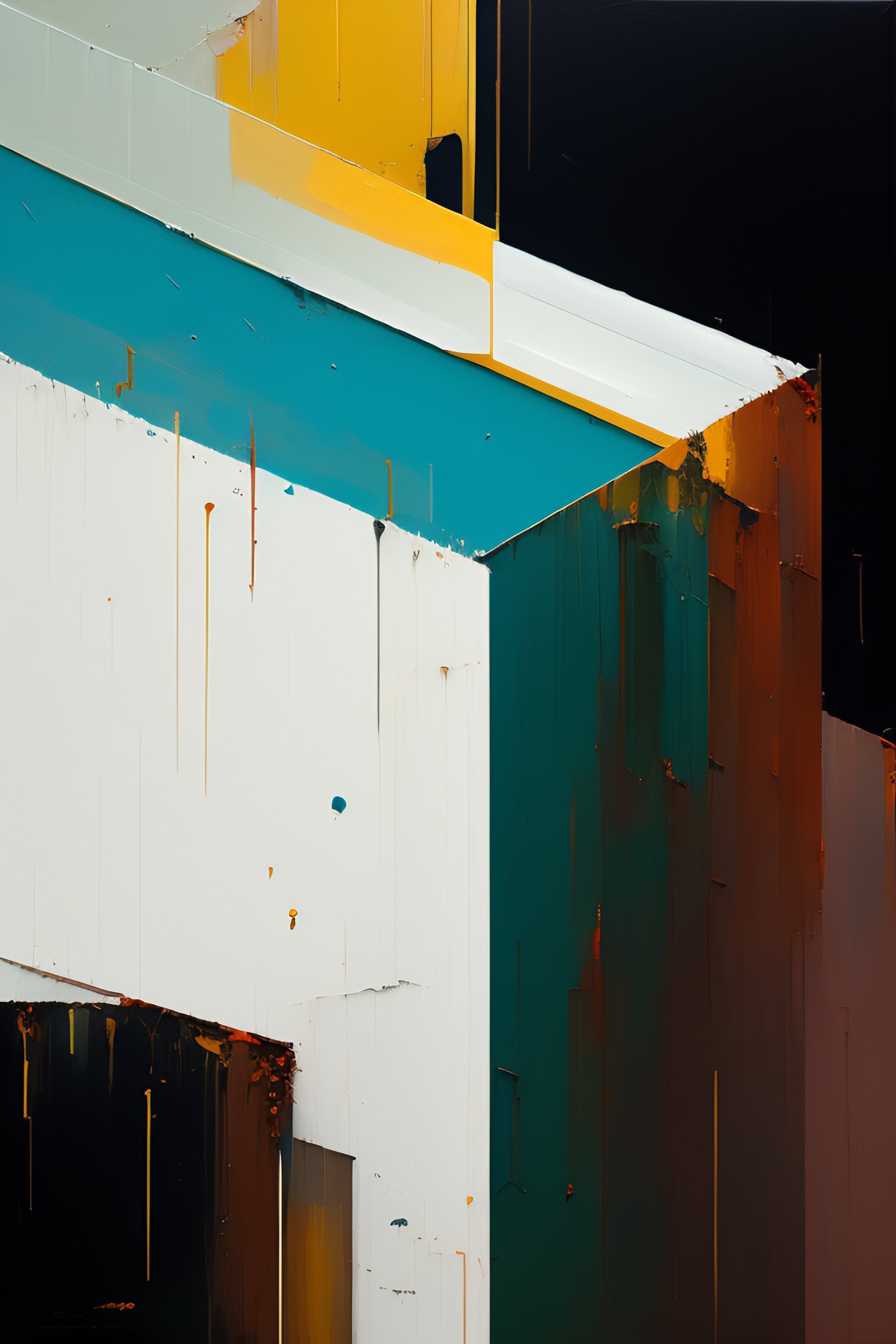 Lexica - Russell Mills, peeling paint, abstract, mixed media