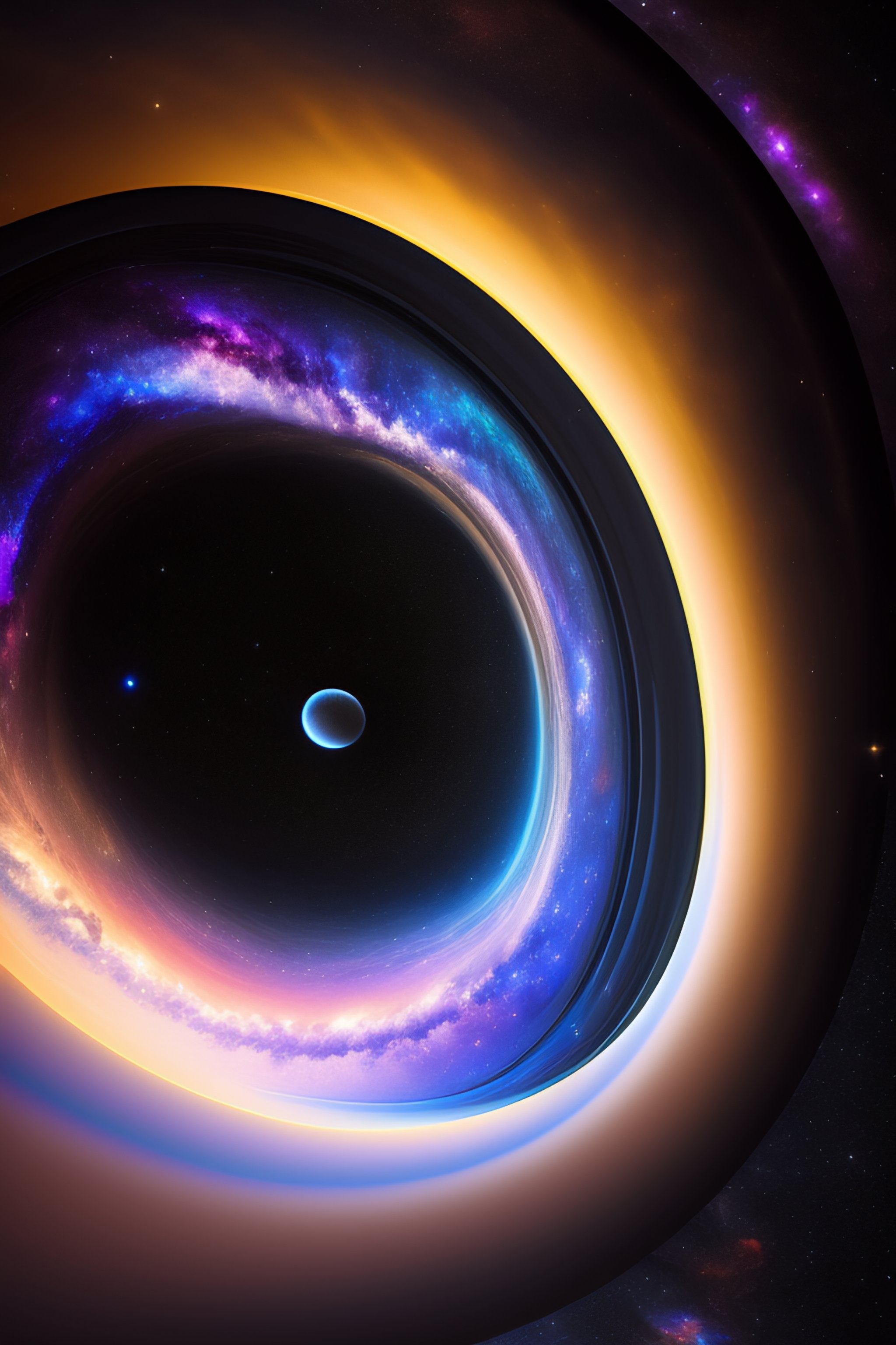 Lexica - Space galaxy inside a marble photorealistic
