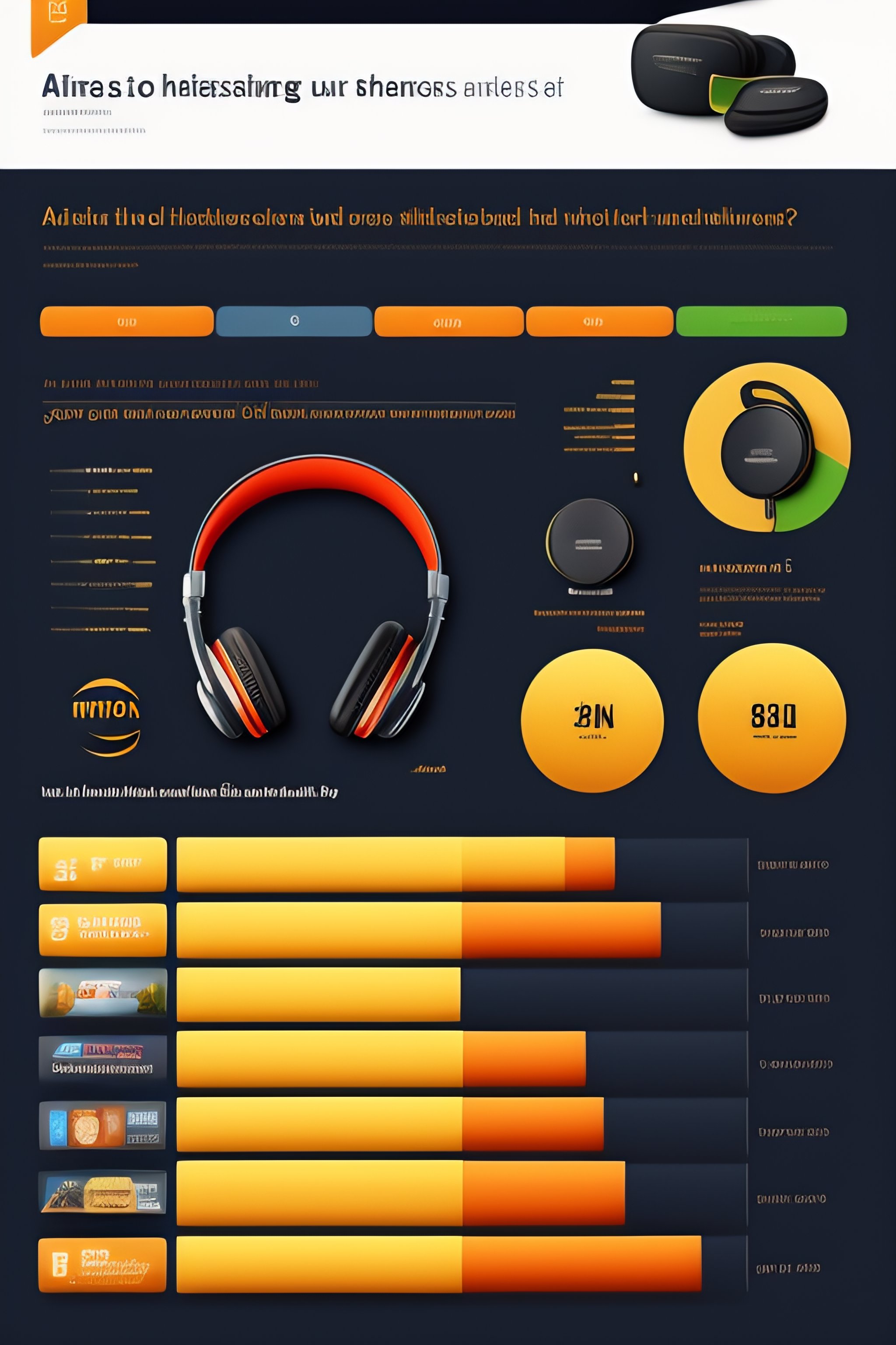 Lexica - Amazon Product headphone listing design infographics