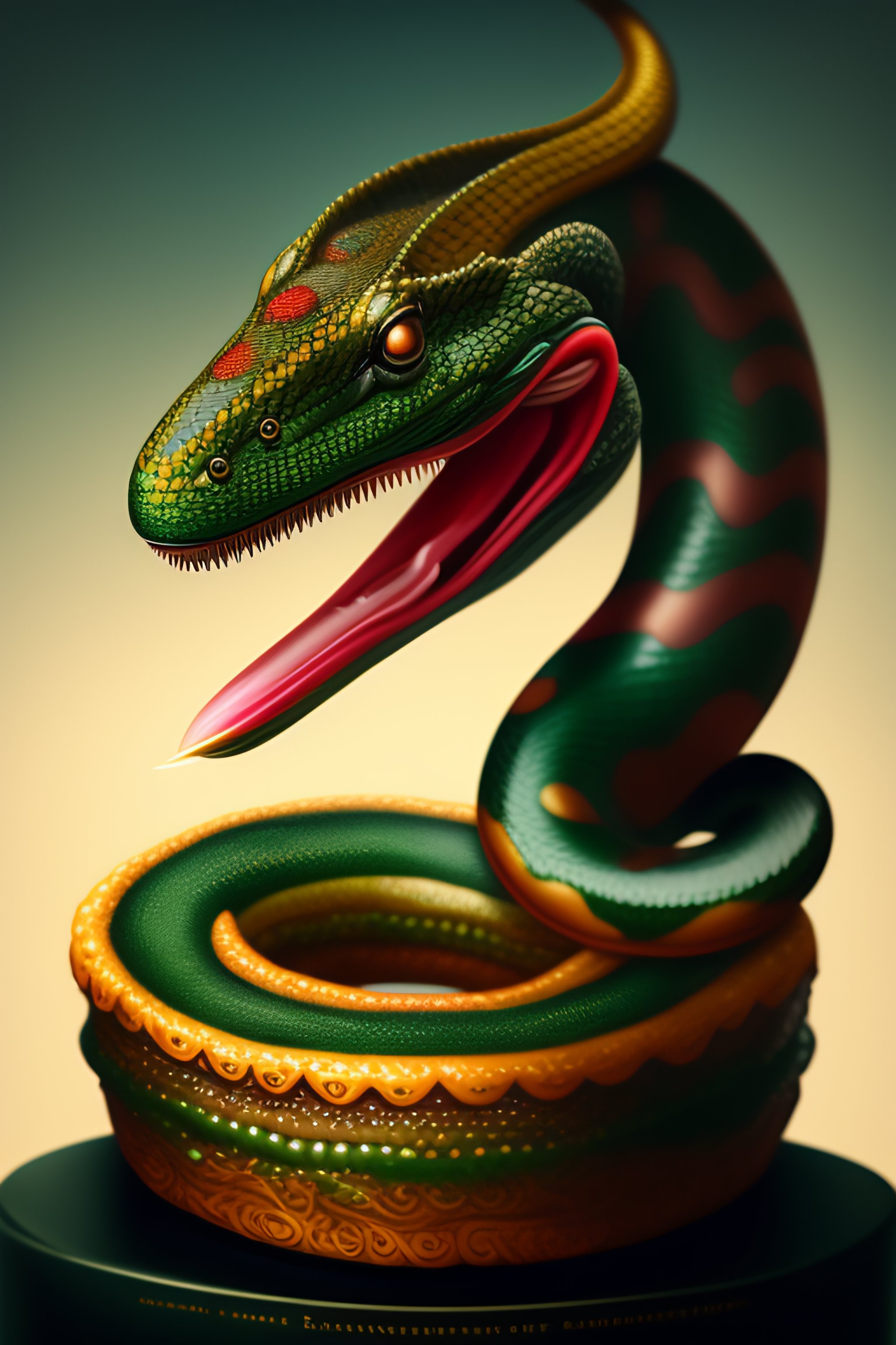 Lexica - Serpent eating cakes painted by hieronymus bosch, detailed ...