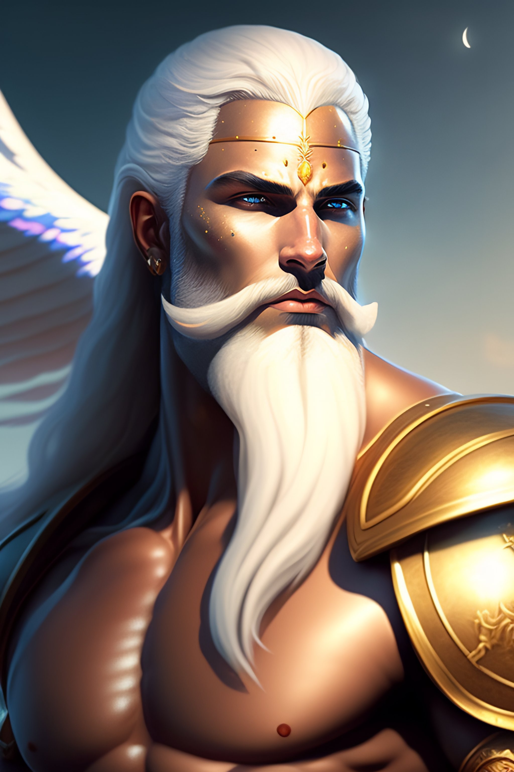 Lexica - Apollo humanoid god of the sun, highly detailed, full white ...