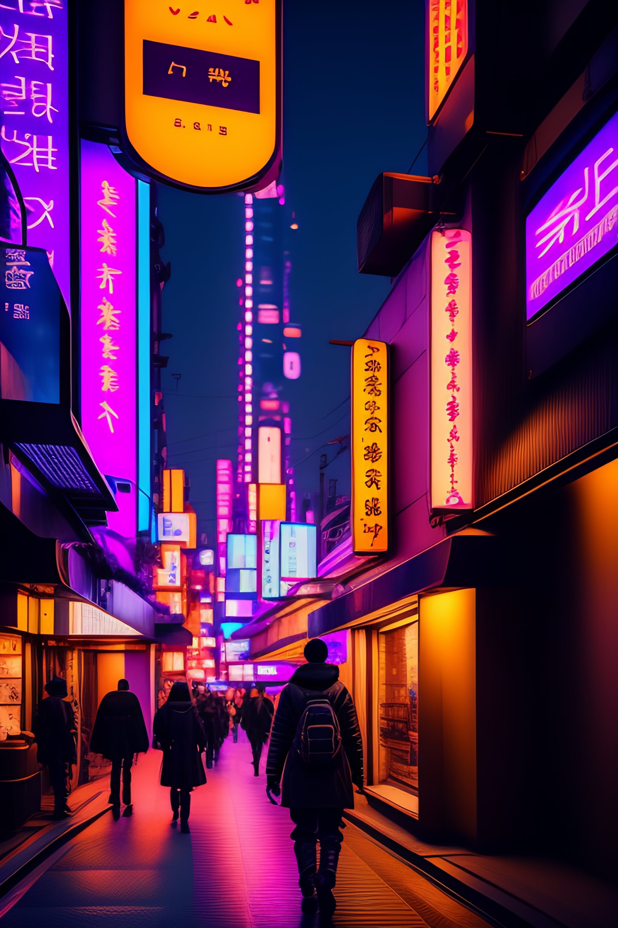 Lexica - Futuristic trippy cyberpunk tokyo japan shinjuku
