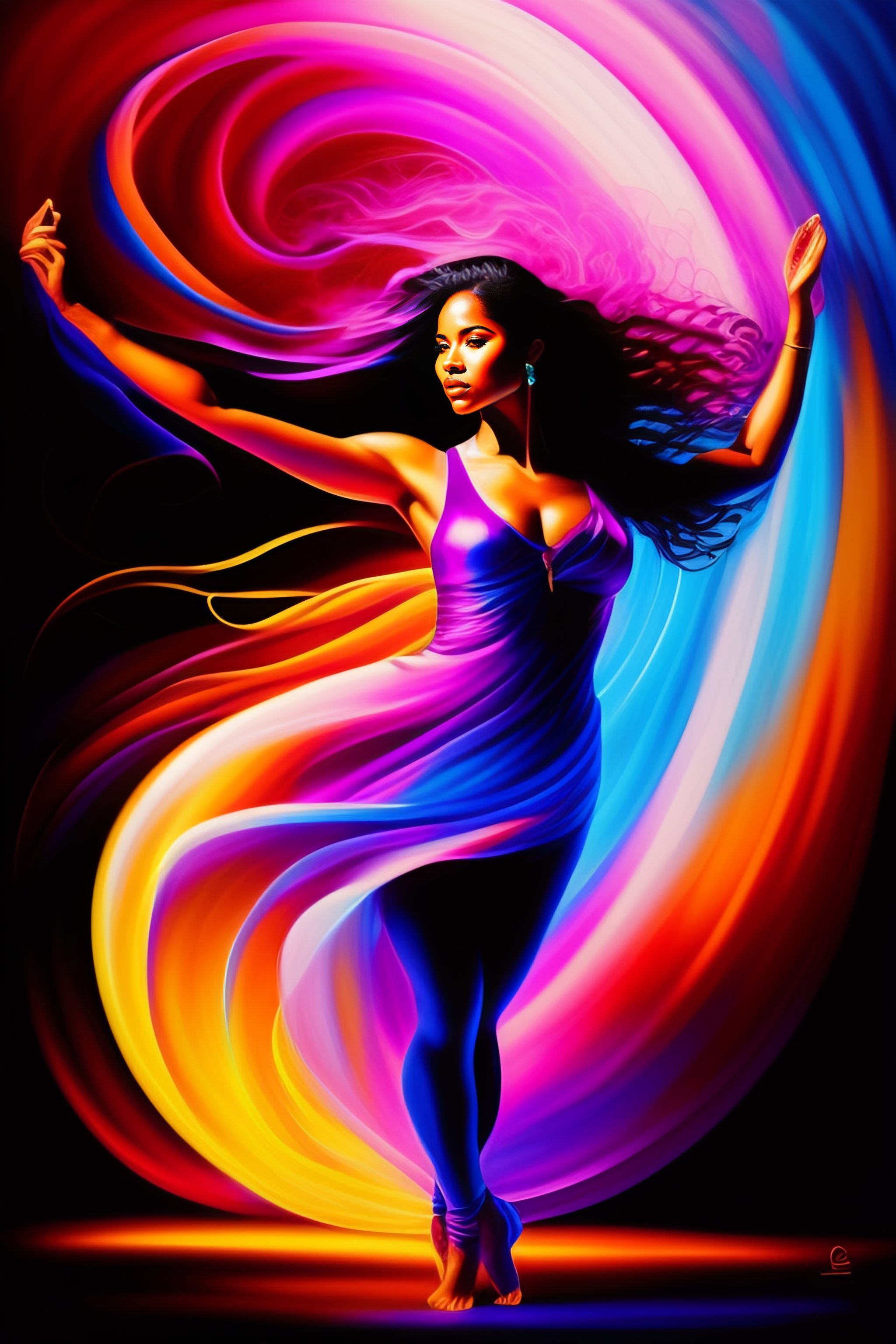 Lexica - Female dancer in movement, latin dance, super abstract ...