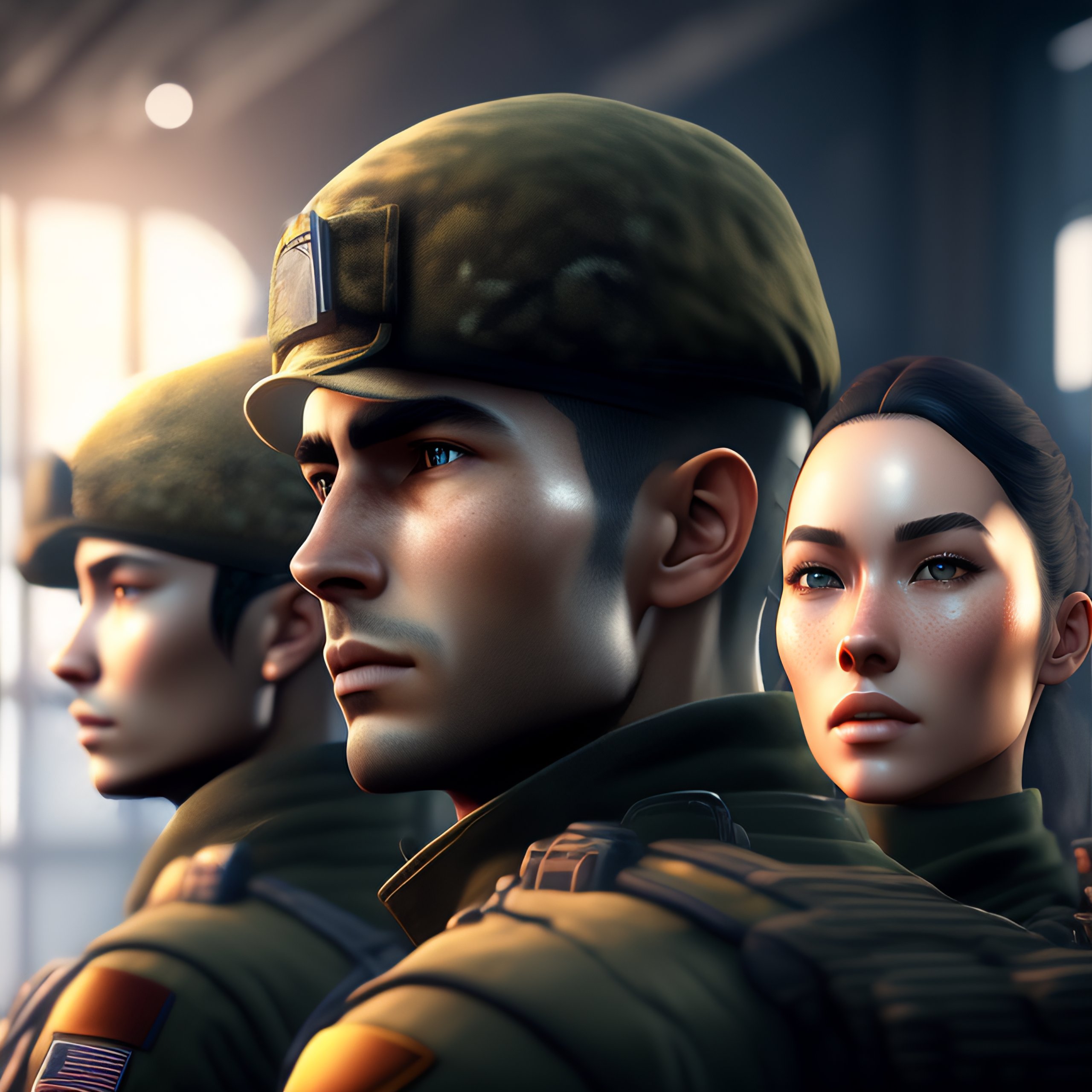 Lexica - A group of soldiers, call of duty, symmetrical portrait ...