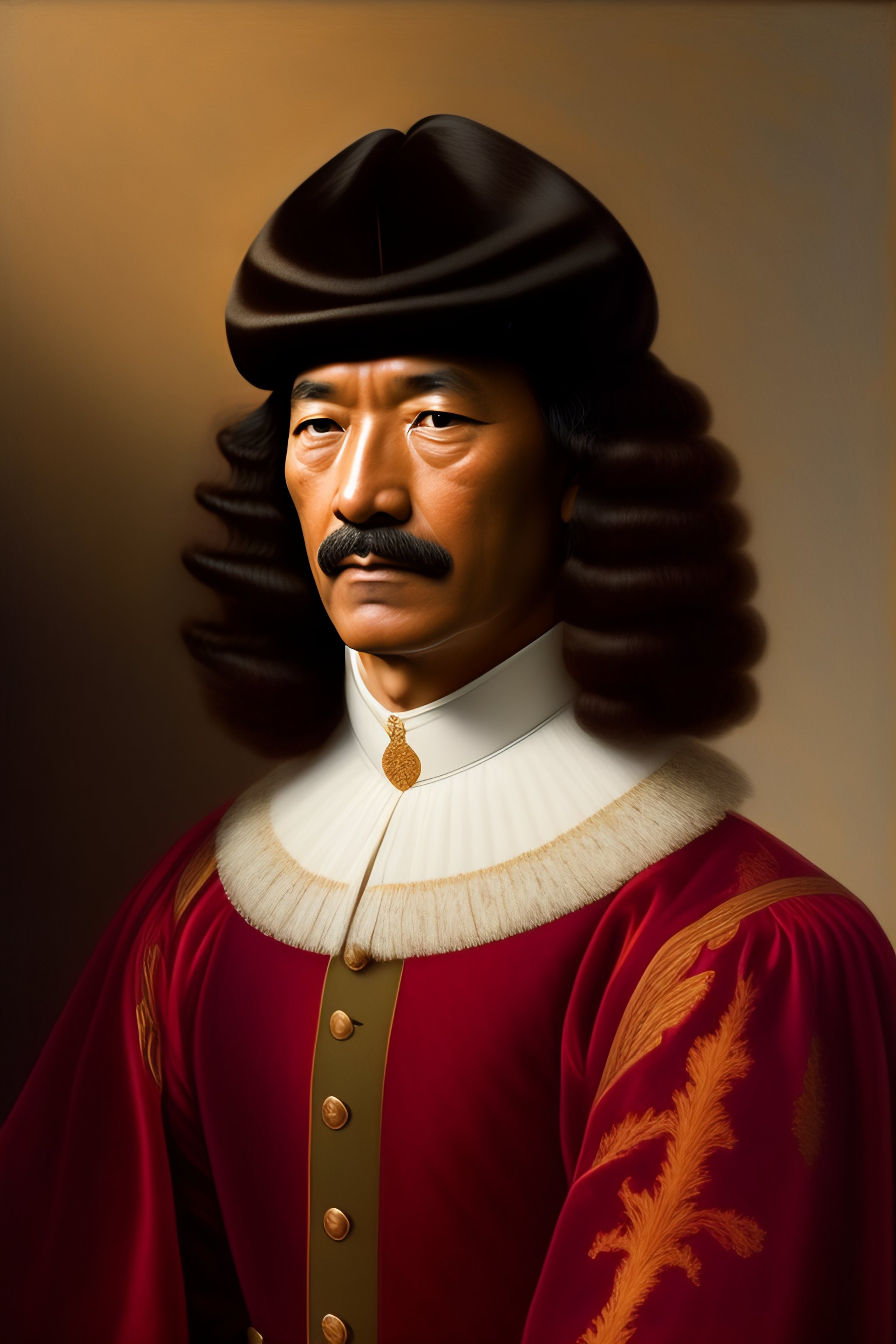 Lexica - Portrait of a judge wearing a judge's wig