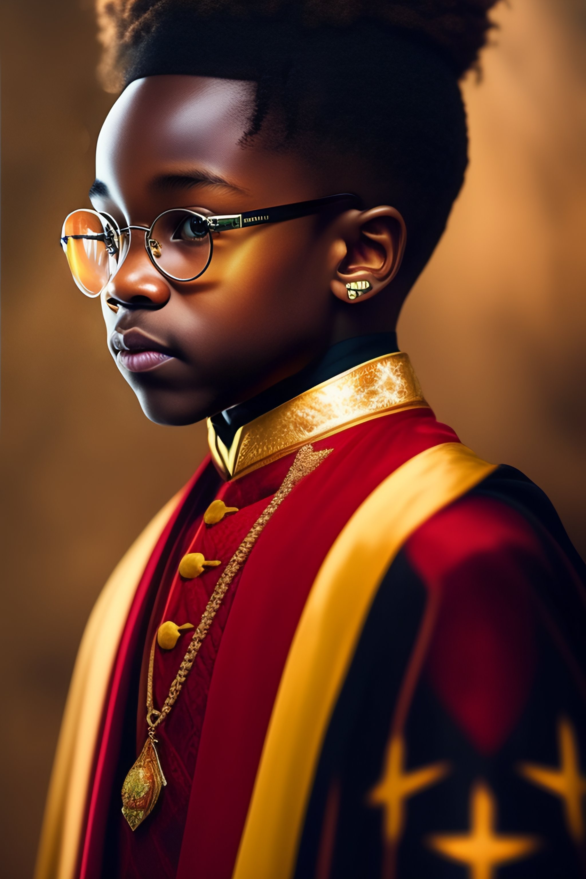 Lexica - Full shot young african harry potter, gryffindor quidditch ...