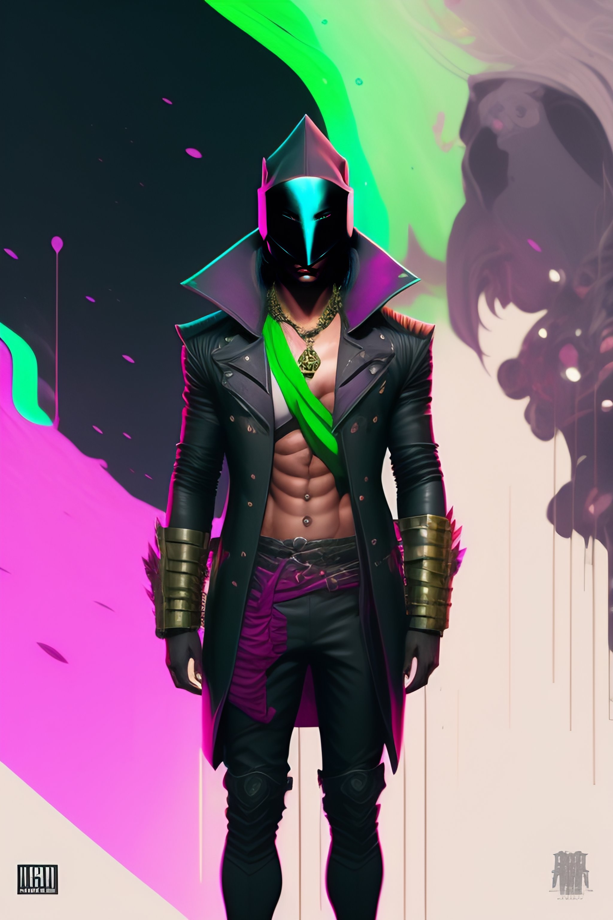 Lexica - Full body highly detailed portrait of a masked villain , by ...