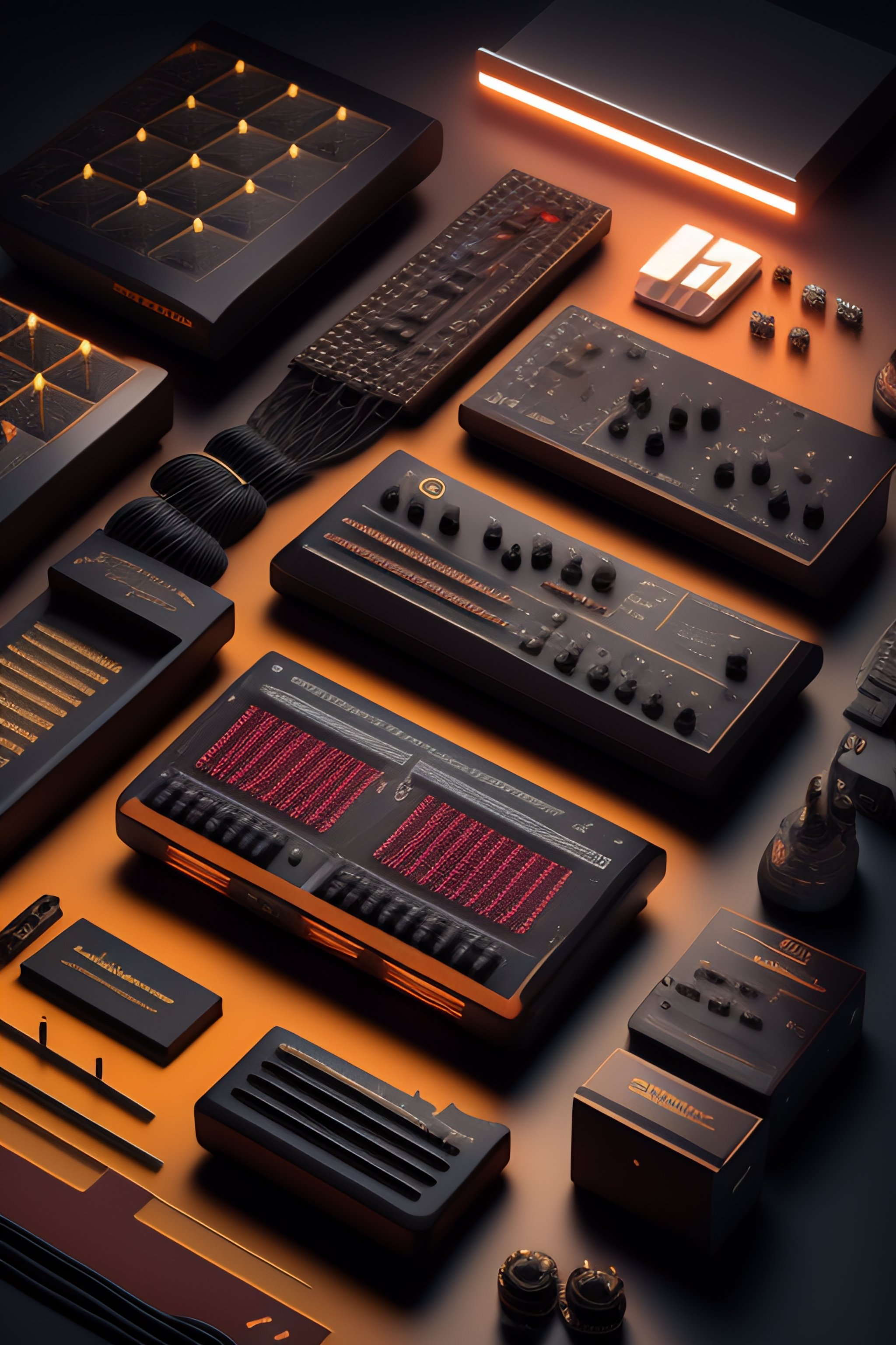 Lexica - Elektron Digitakt, Costumes and props, Knolling, Knolling ...
