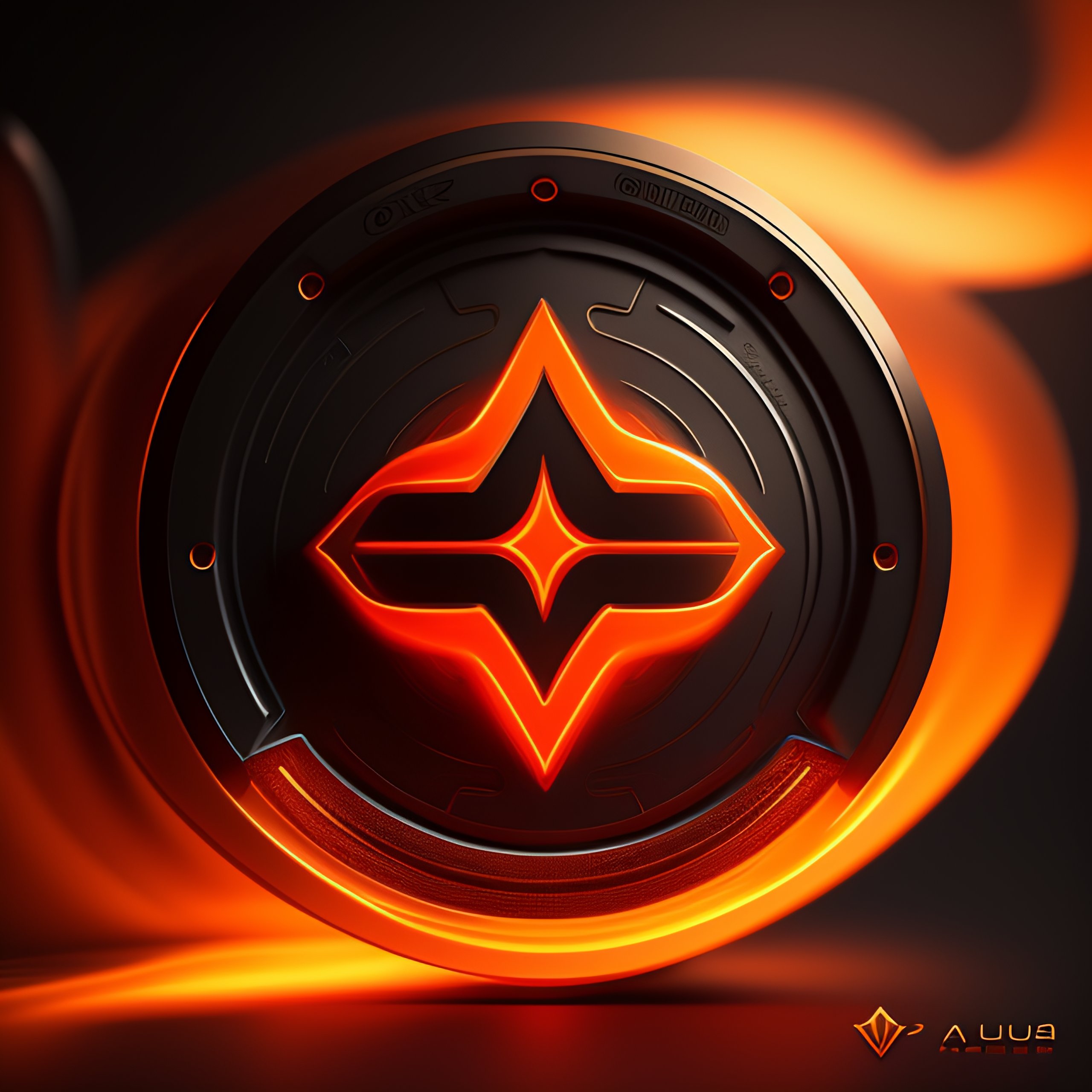 Lexica - CS-GO deluxe collection aura symbol, hollographic orange ...